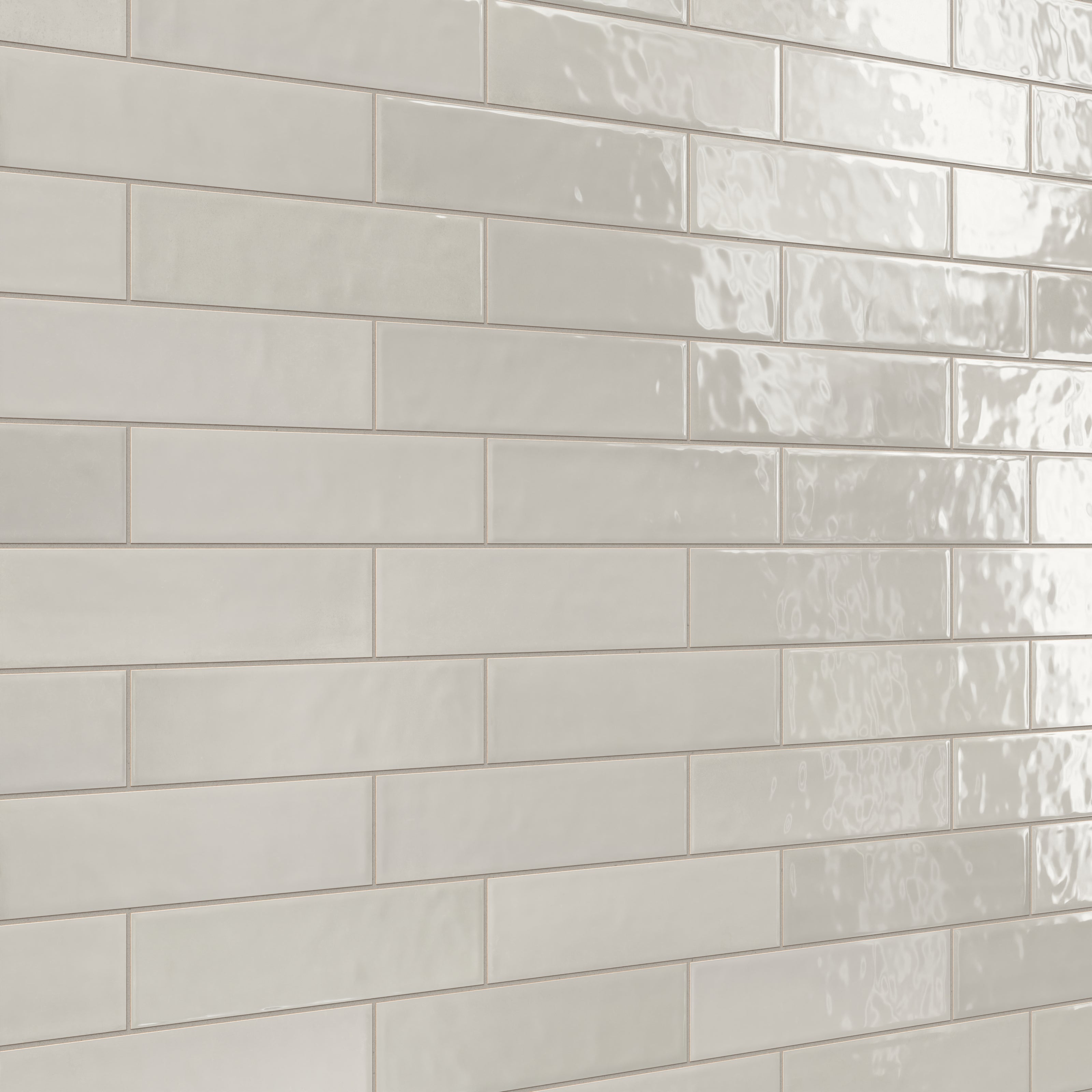 Olivia 4x16 Glossy Ceramic Tile in Pearl