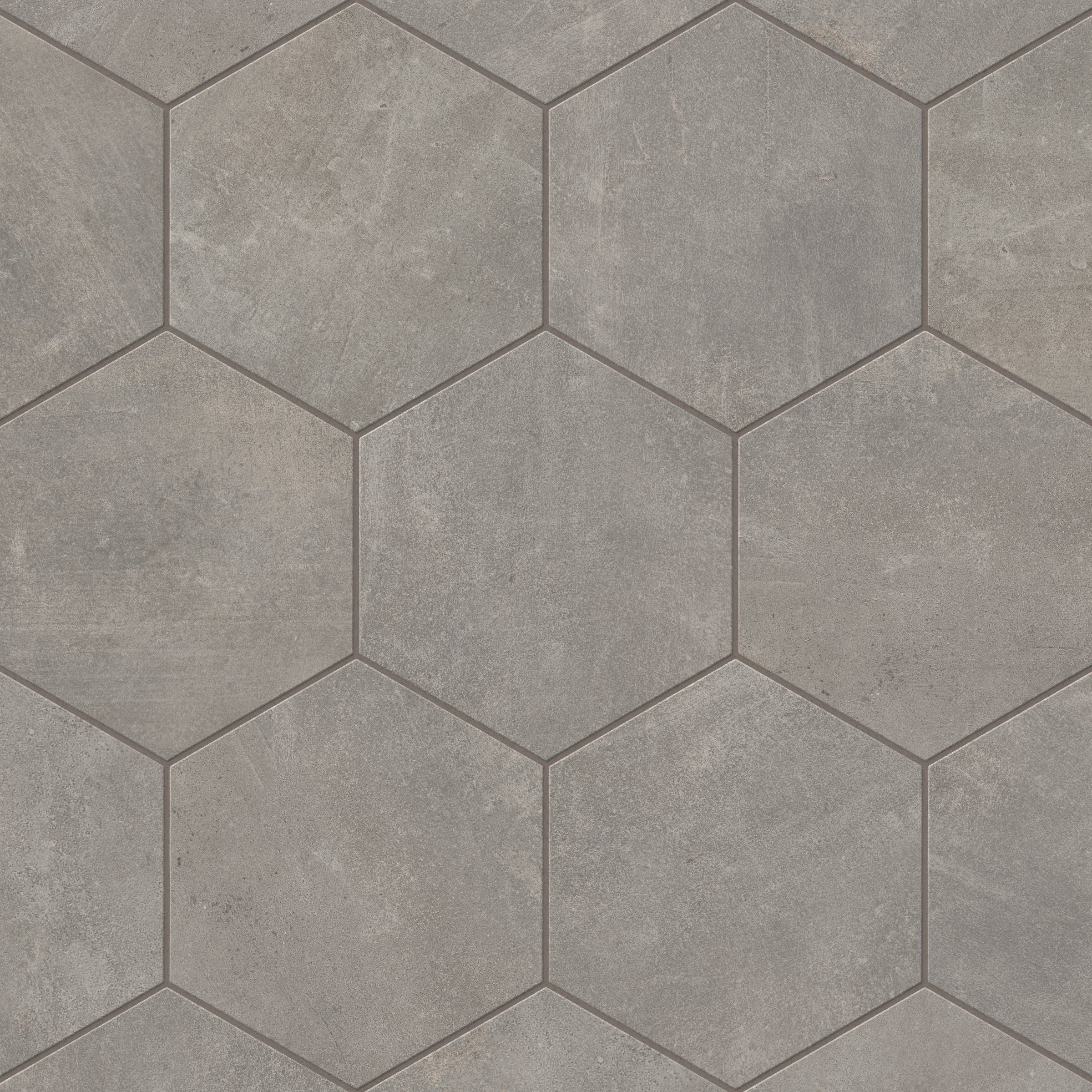 Adrian 7x8.25 Matte Porcelain Tile in Smoke