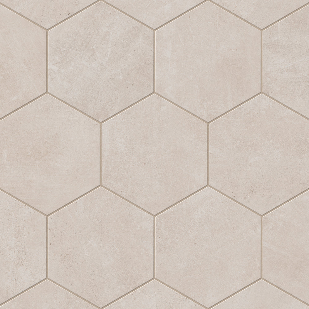 Adrian 7x8.25 Matte Porcelain Tile in Almond