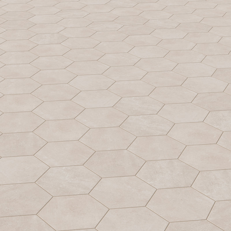 Adrian 7x8.25 Matte Porcelain Tile in Almond