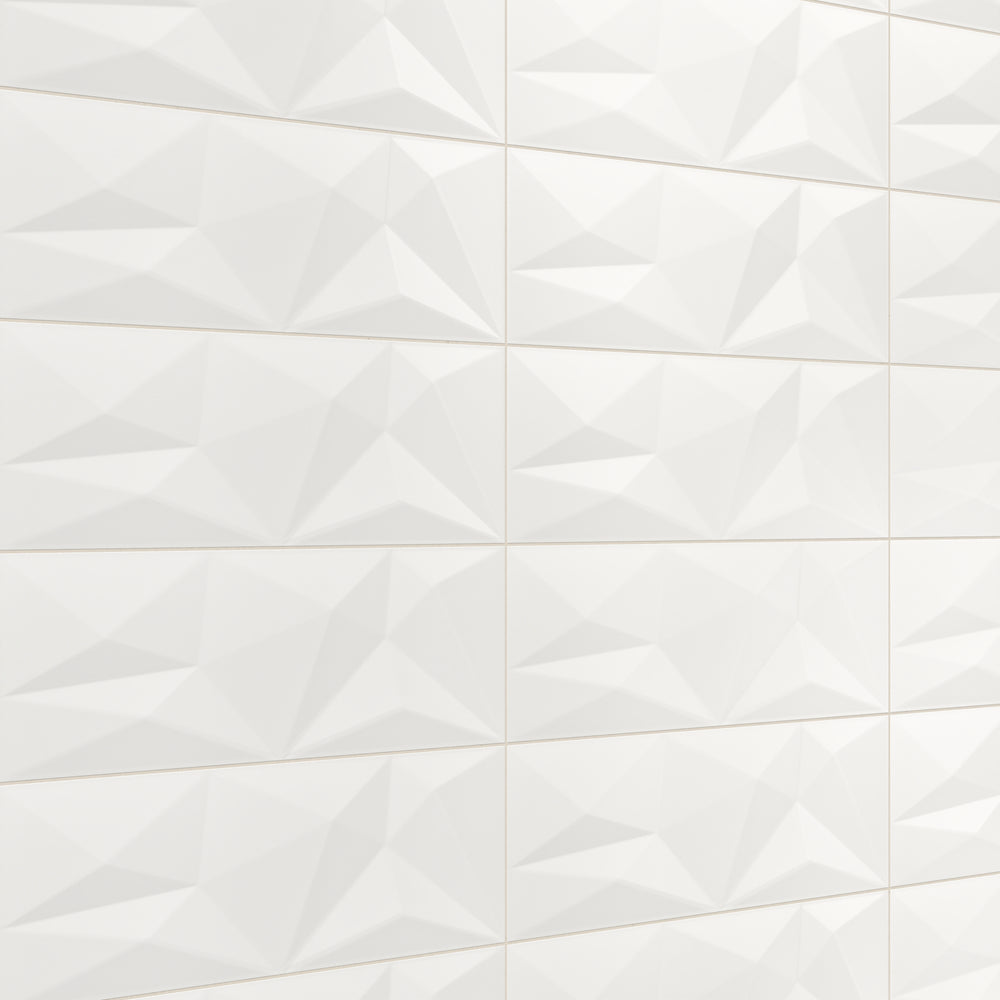Zayne 12x36 Matte Ceramic Tile in Pyramids