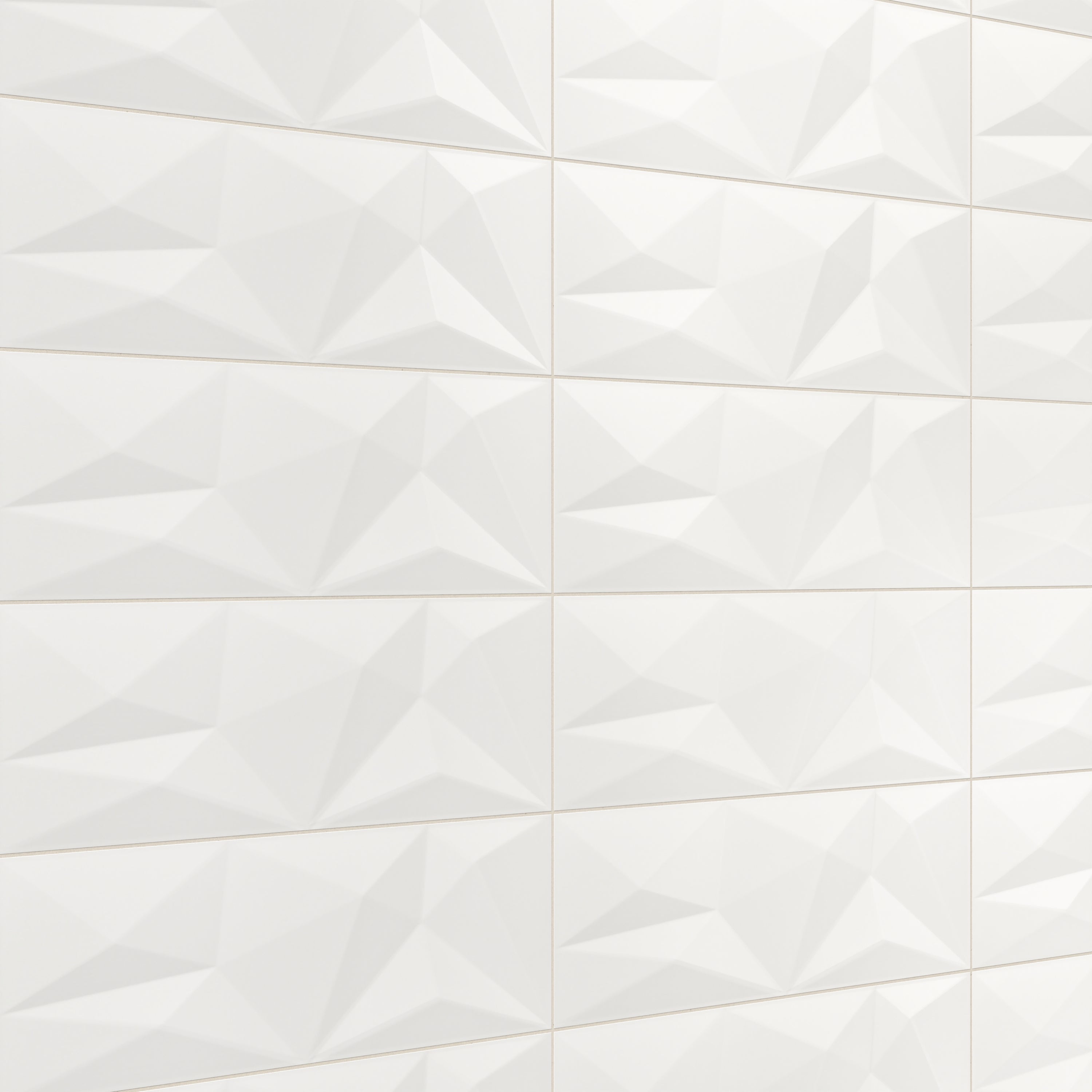Zayne 12x36 Matte Ceramic Tile in Pyramids