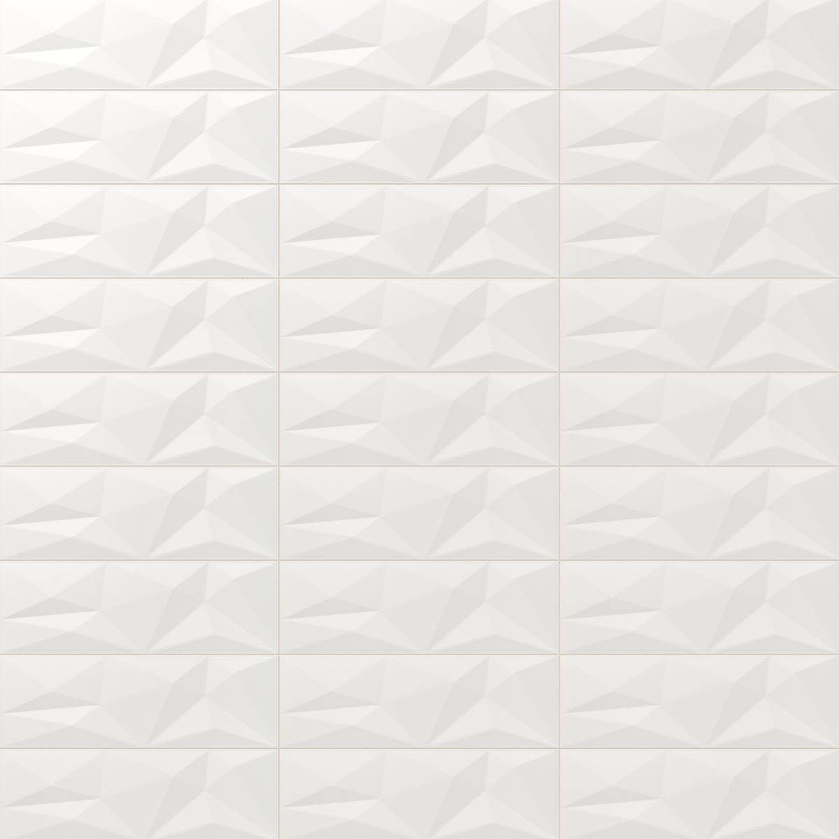 Zayne 12x36 Matte Ceramic Tile in Pyramids