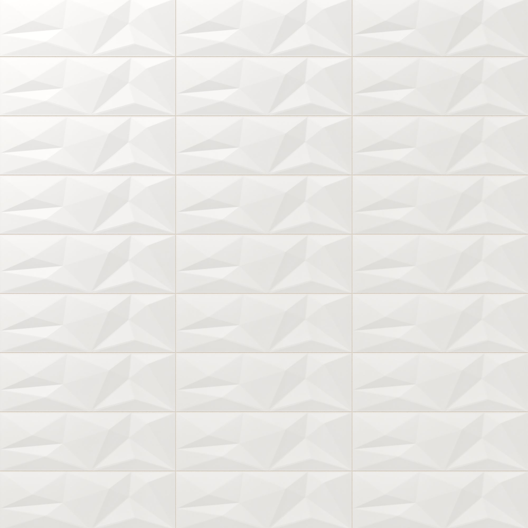 Zayne 12x36 Matte Ceramic Tile in Pyramids
