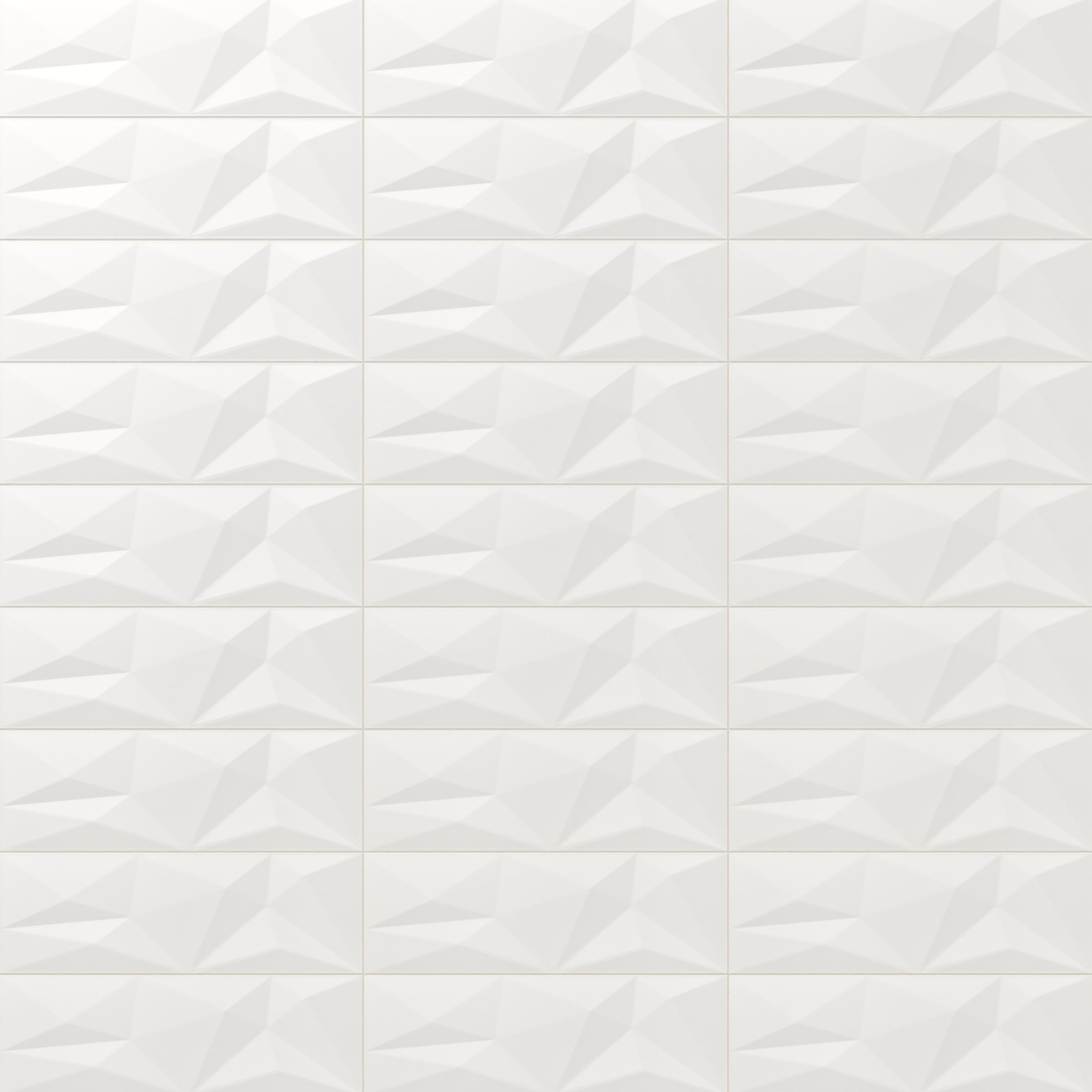 Zayne 12x36 Matte Ceramic Tile in Pyramids