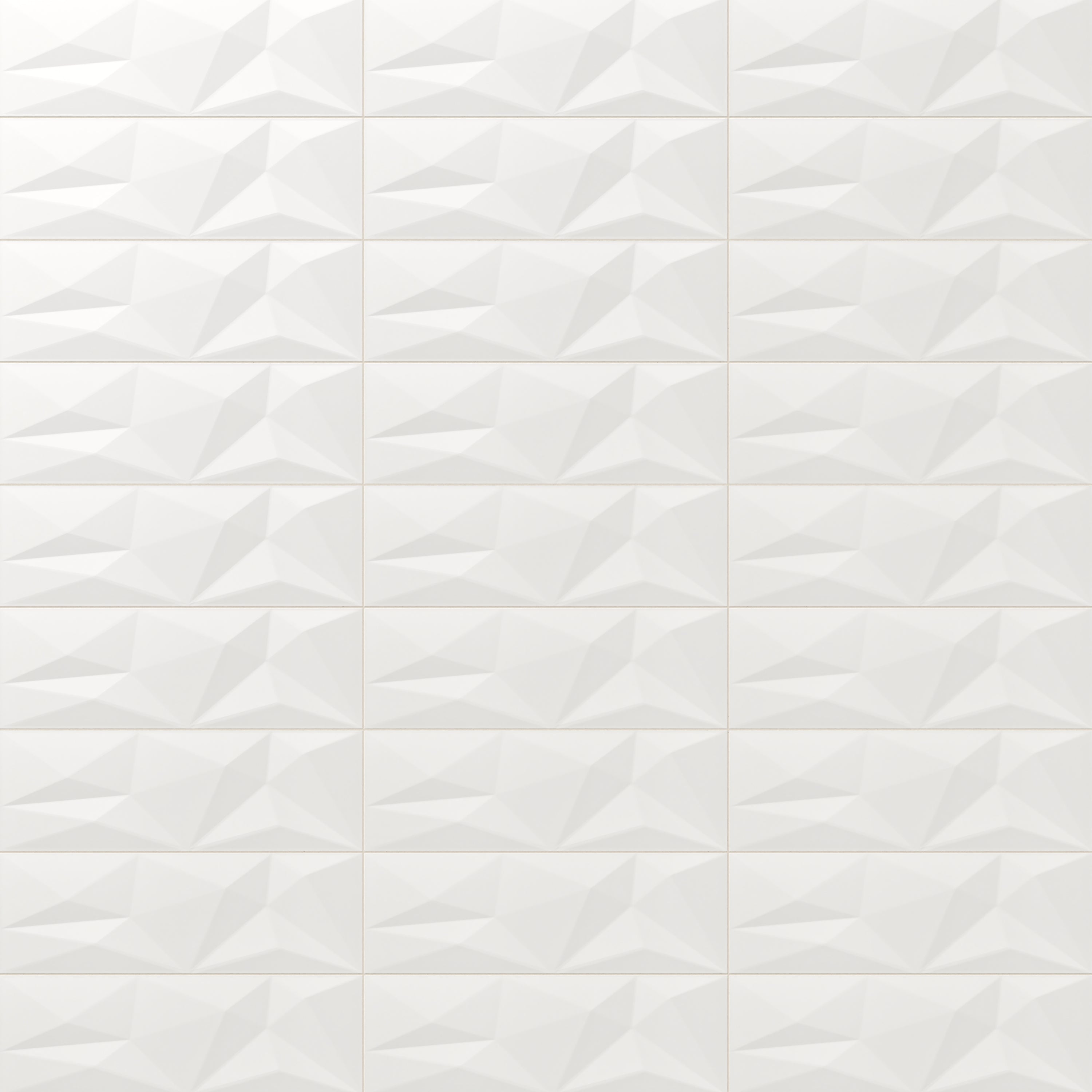Zayne 12x36 Matte Ceramic Tile in Pyramids