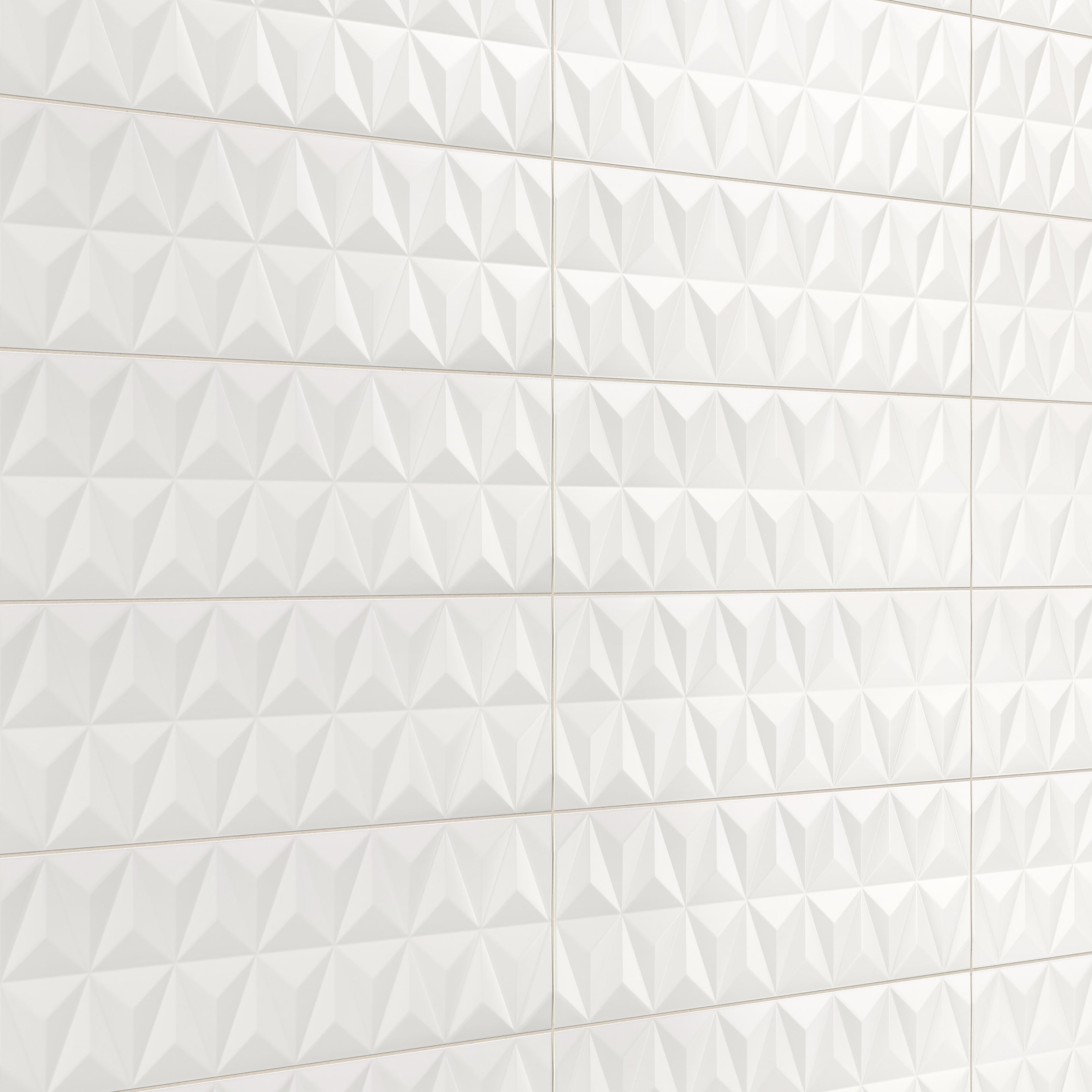 Zayne 12x36 Matte Ceramic Tile in Prisms