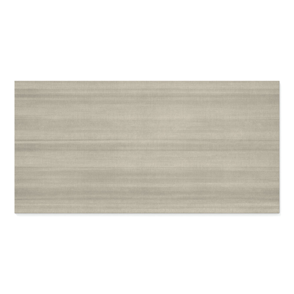 Riley 24x48 Matte Porcelain Tile in Linen Pattern Oyster