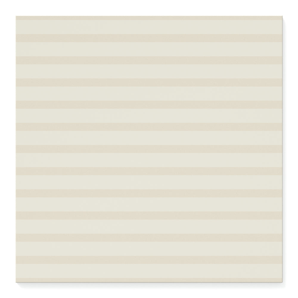 Riley 24x24 Matte Porcelain Tile in Striped Pattern Cream