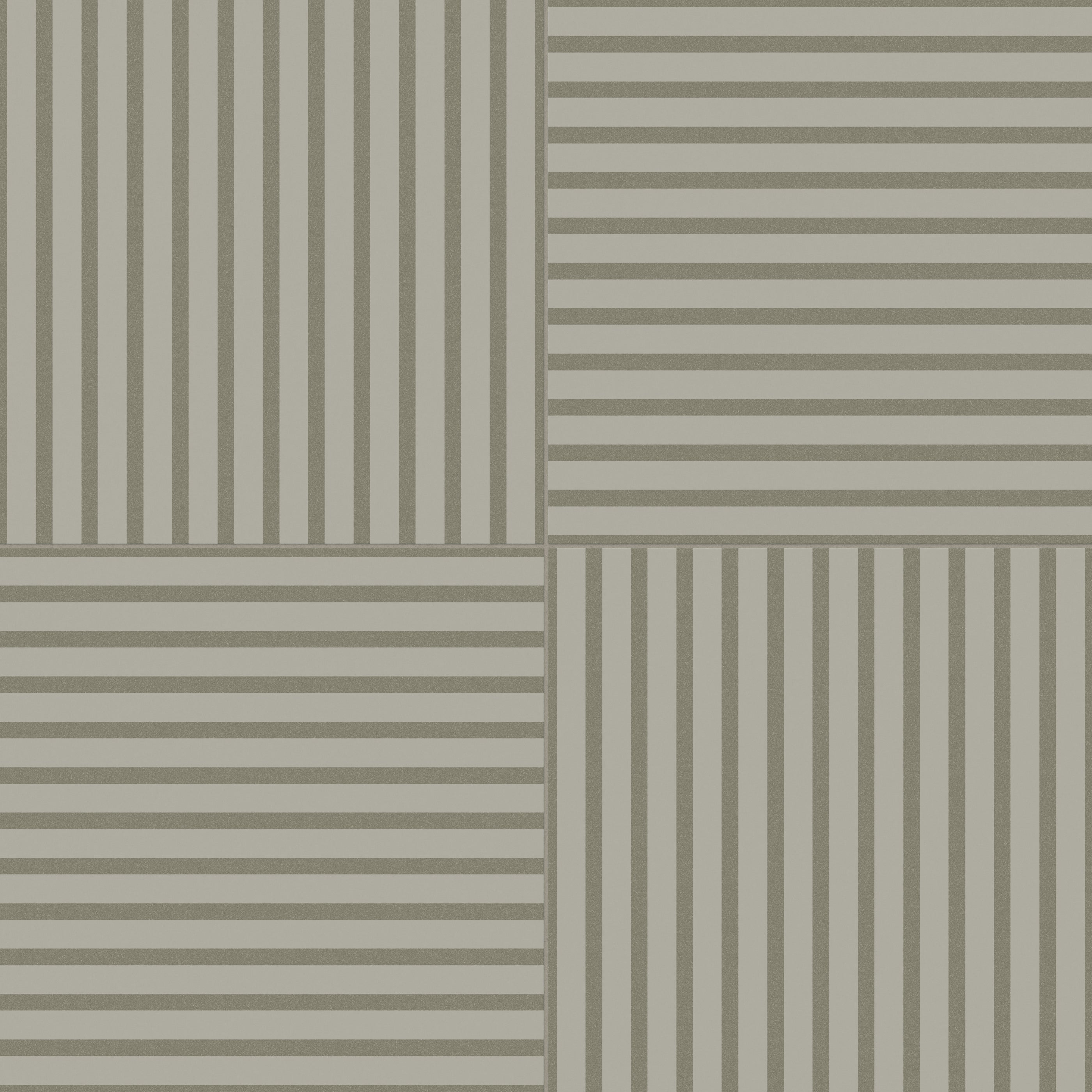 Riley 24x24 Matte Porcelain Tile in Striped Pattern Sterling