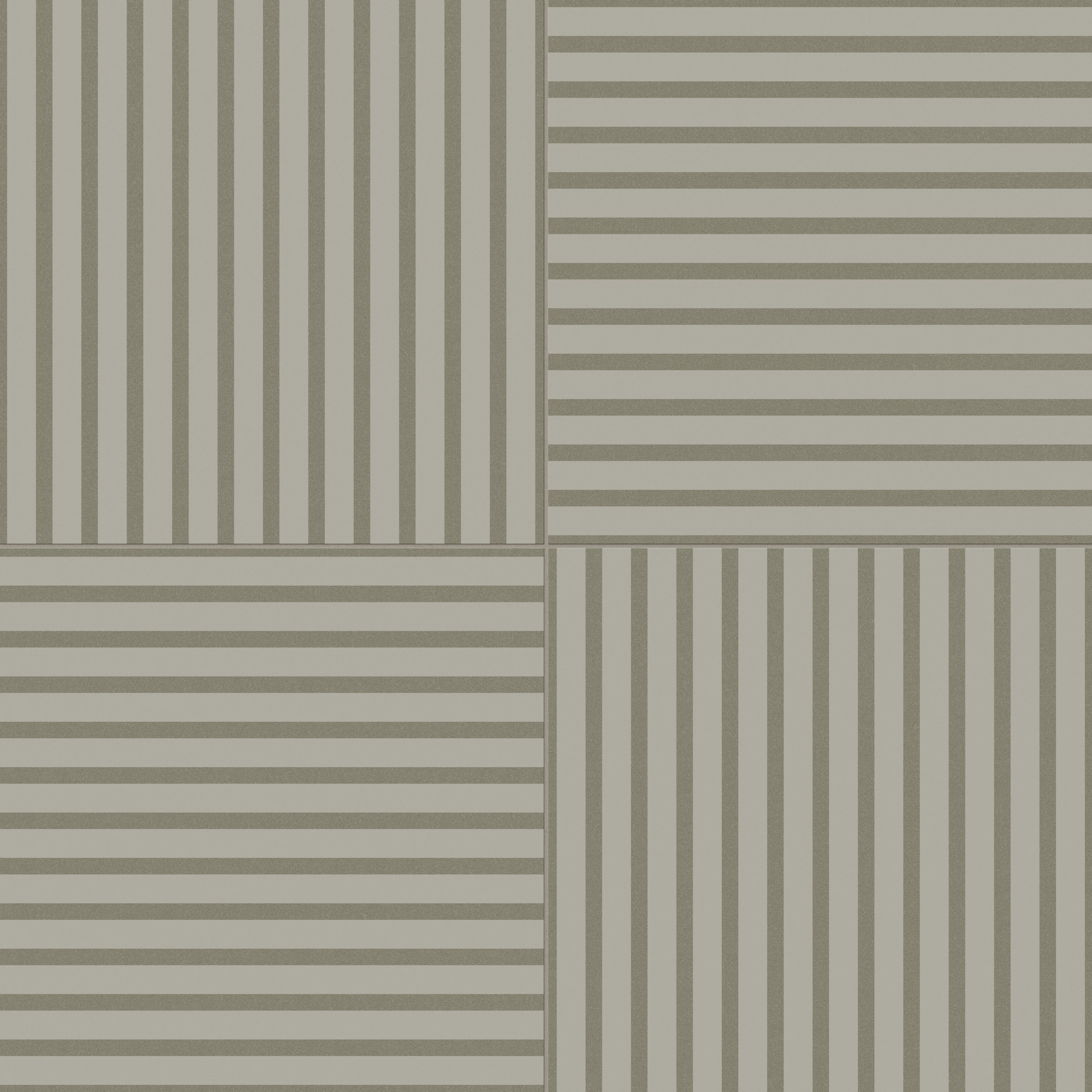 Riley 24x24 Matte Porcelain Tile in Striped Pattern Sterling