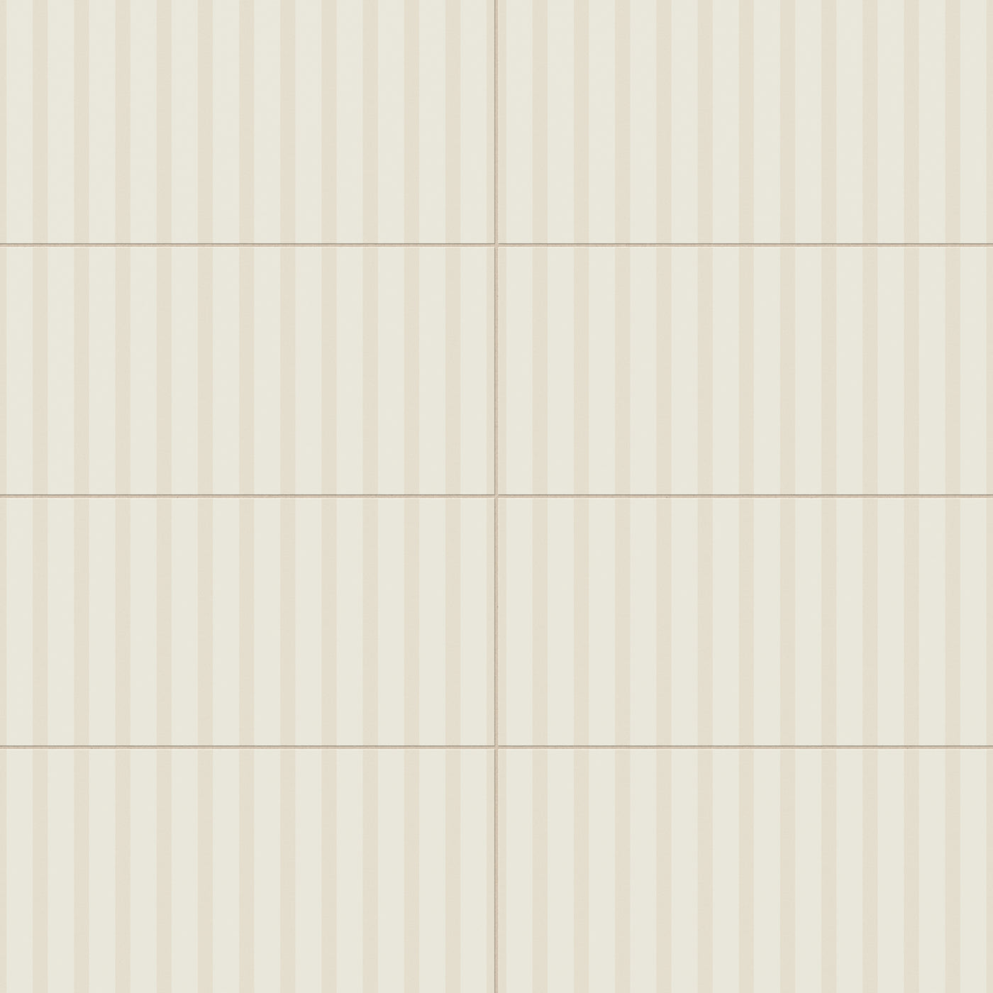 Riley 12x24 Matte Porcelain Tile in Striped Pattern Cream