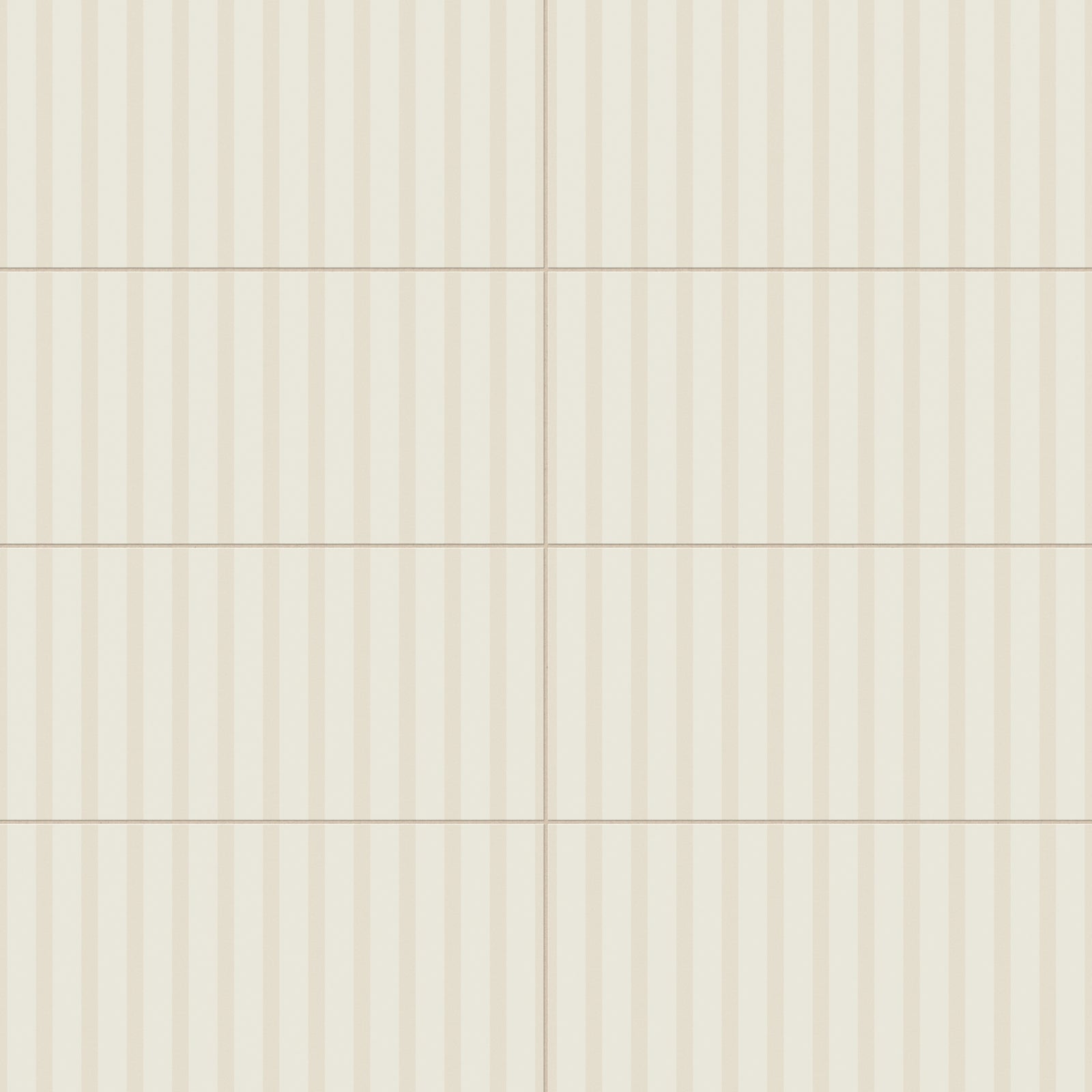 Riley 12x24 Matte Porcelain Tile in Striped Pattern Cream