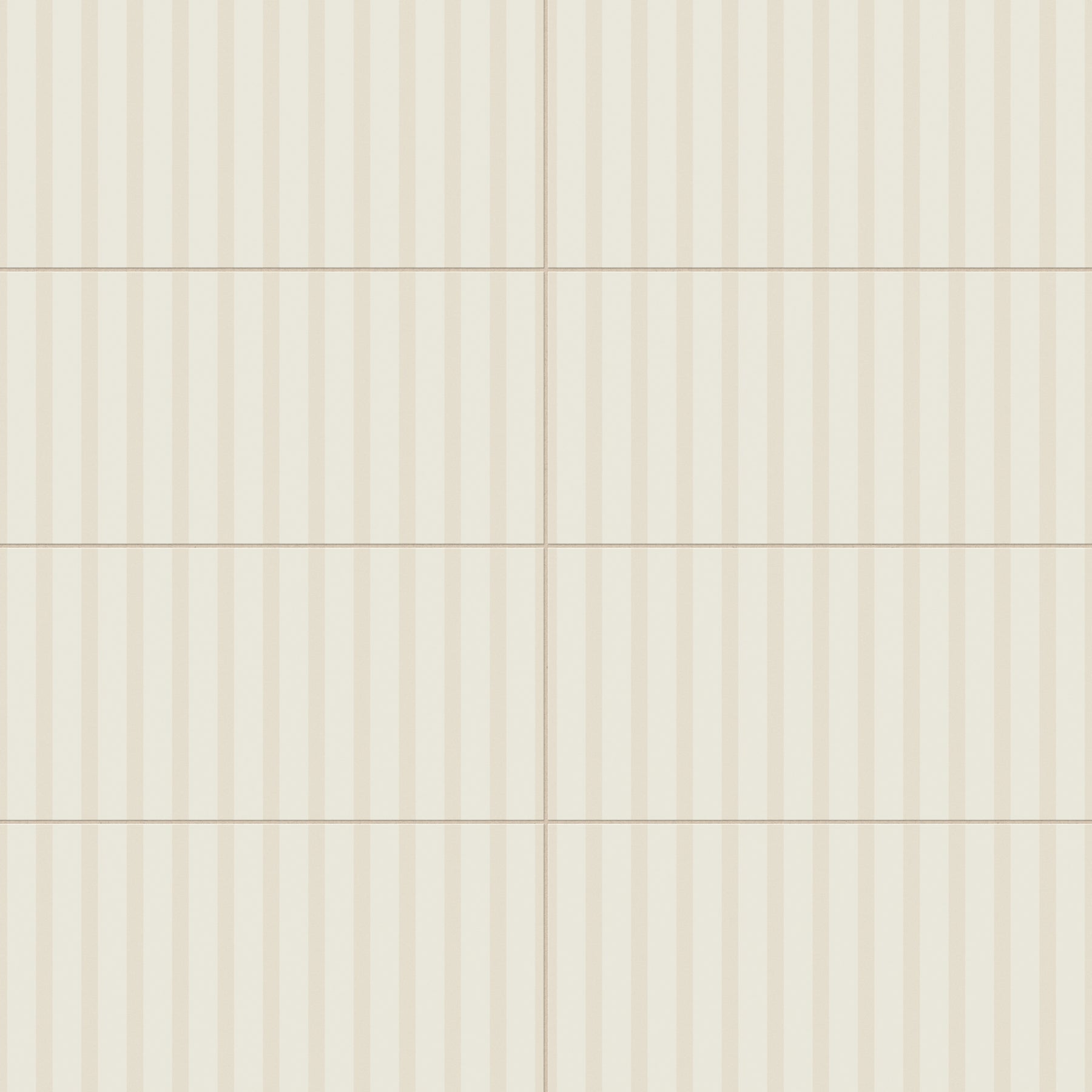 Riley 12x24 Matte Porcelain Tile in Striped Pattern Cream
