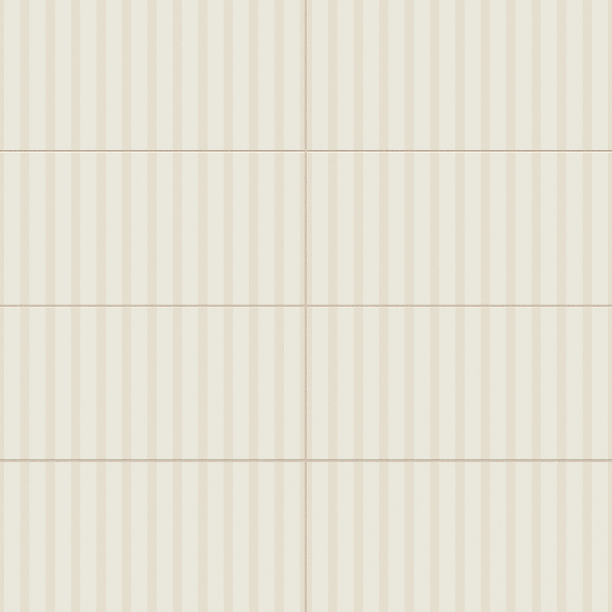 Riley 12x24 Matte Porcelain Tile in Striped Pattern Cream