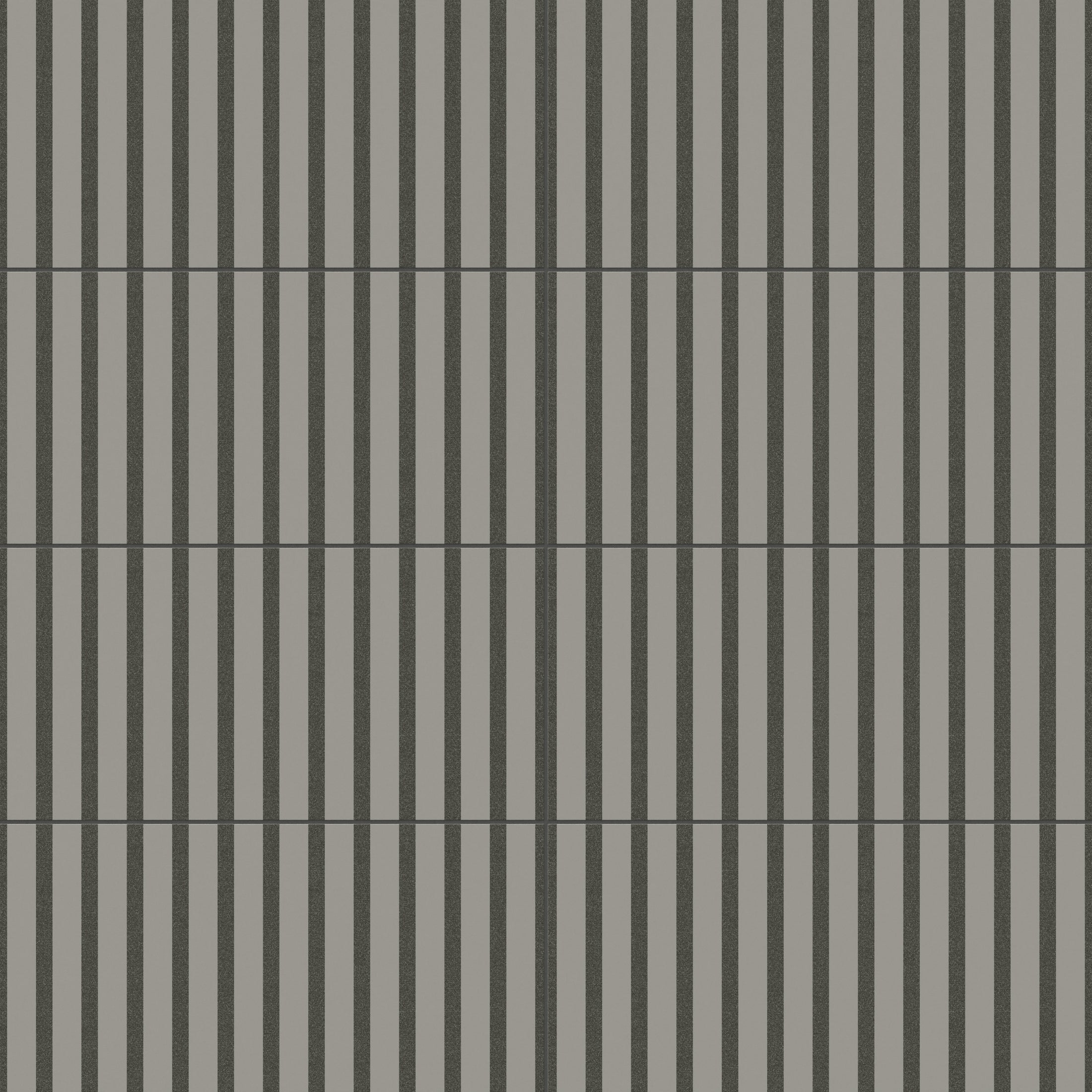 Riley 12x24 Matte Porcelain Tile in Striped Pattern Charcoal