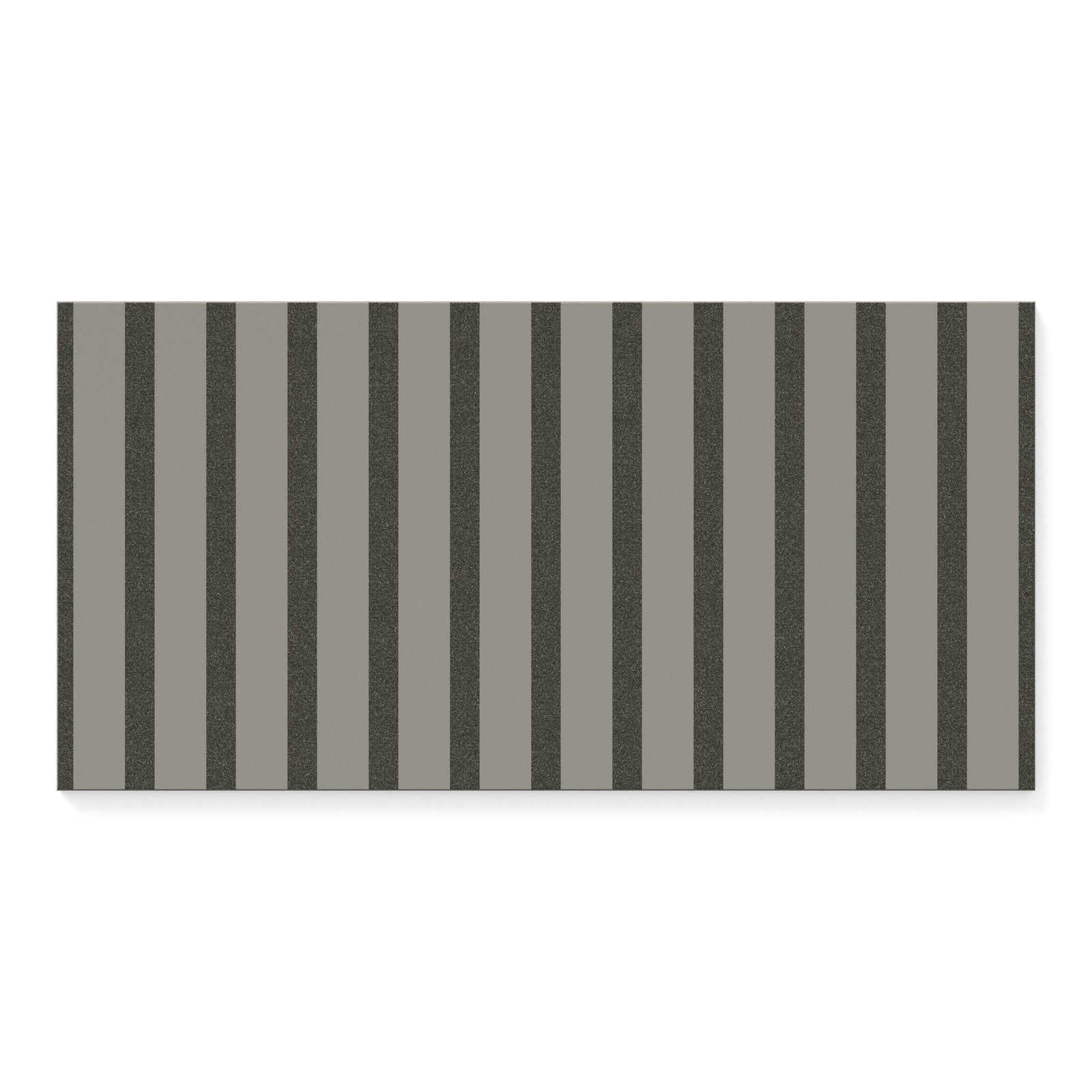Riley 12x24 Matte Porcelain Tile in Striped Pattern Charcoal