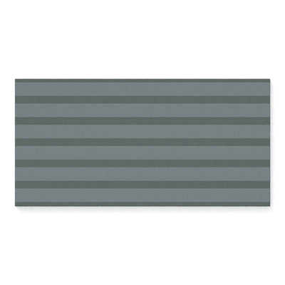 Riley 12x24 Matte Porcelain Tile in Striped Pattern Indigo