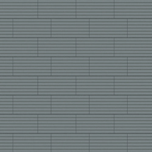 Riley 12x24 Matte Porcelain Tile in Striped Pattern Indigo