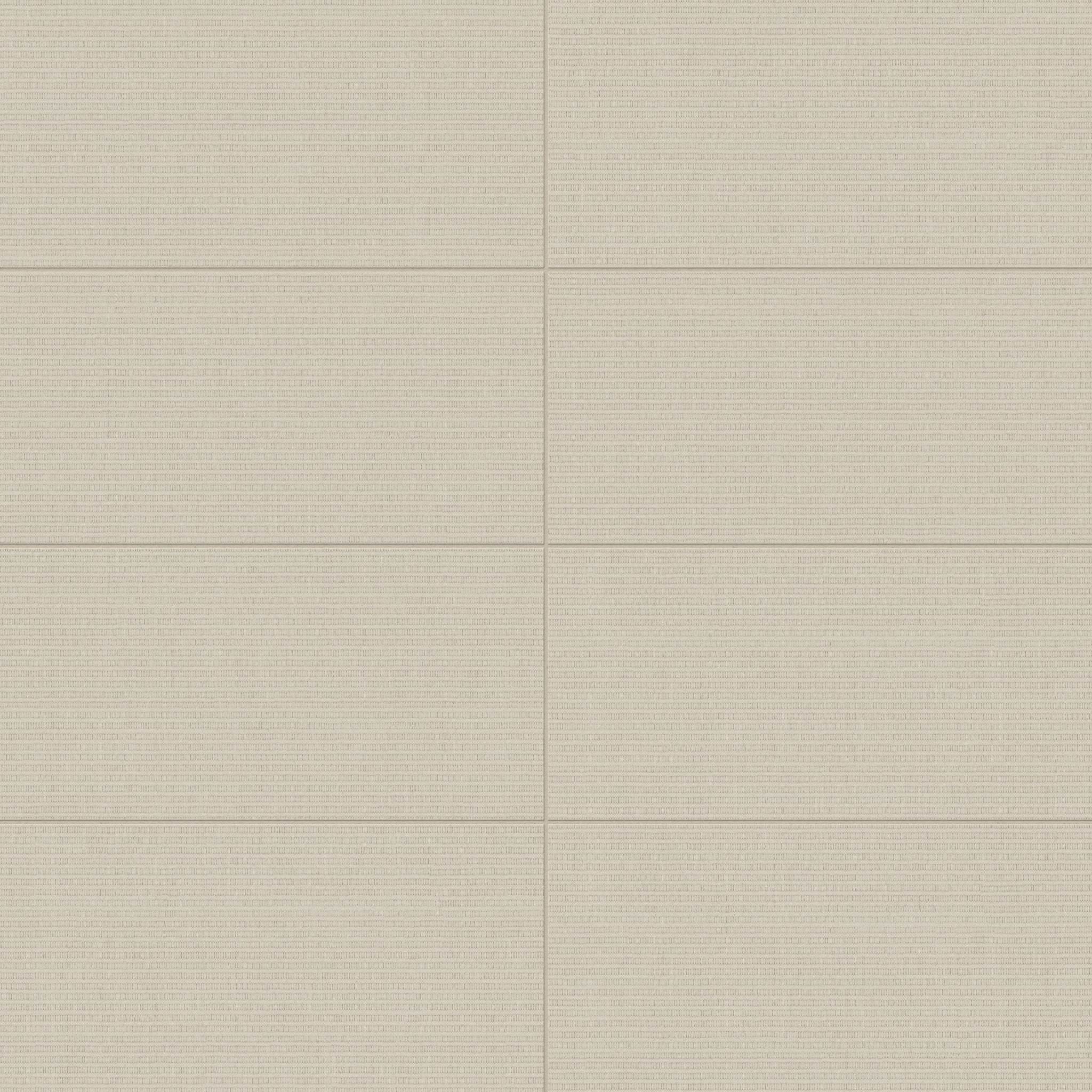 Riley 12x24 Matte Porcelain Tile in Woven Pattern Cream