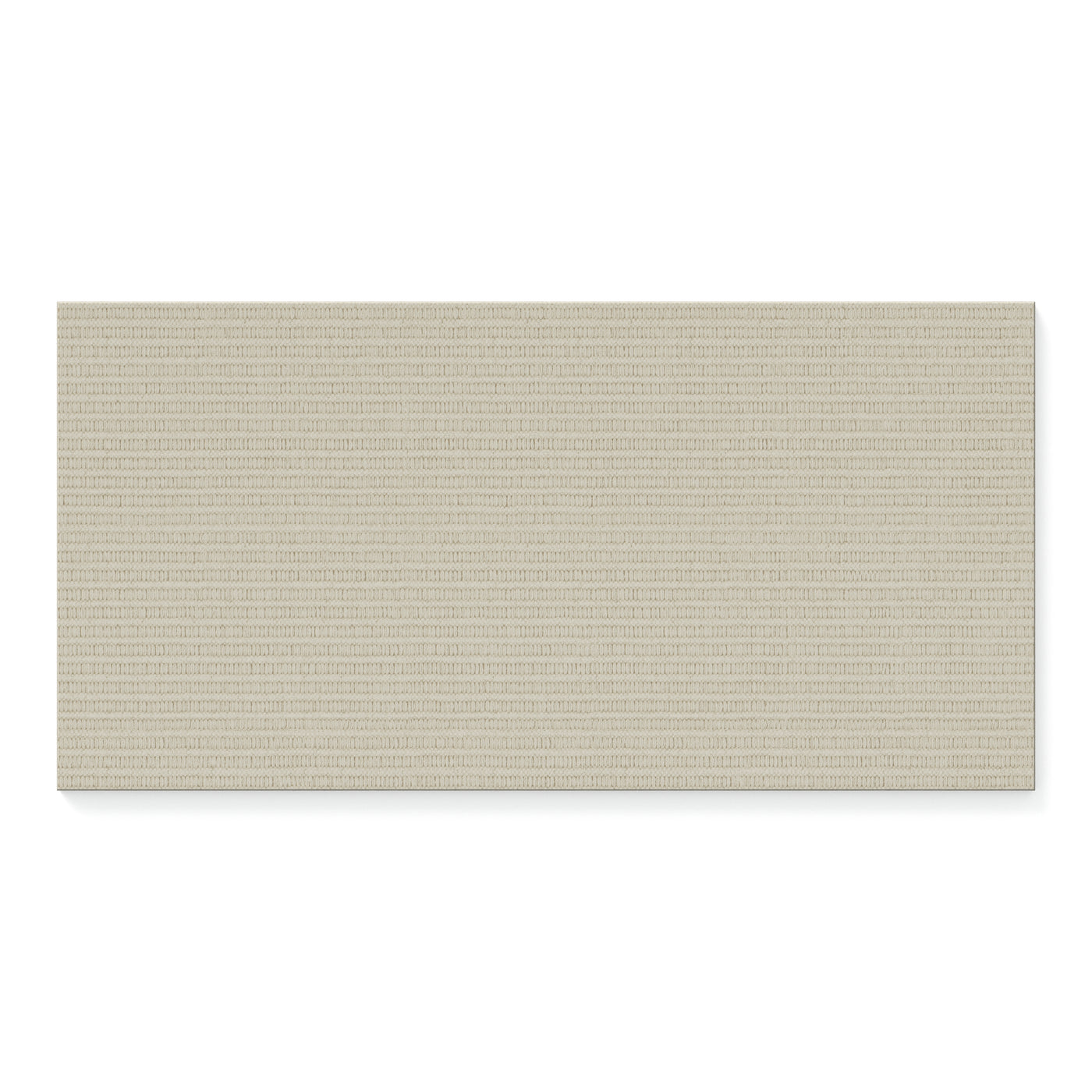 Riley 12x24 Matte Porcelain Tile in Woven Pattern Cream