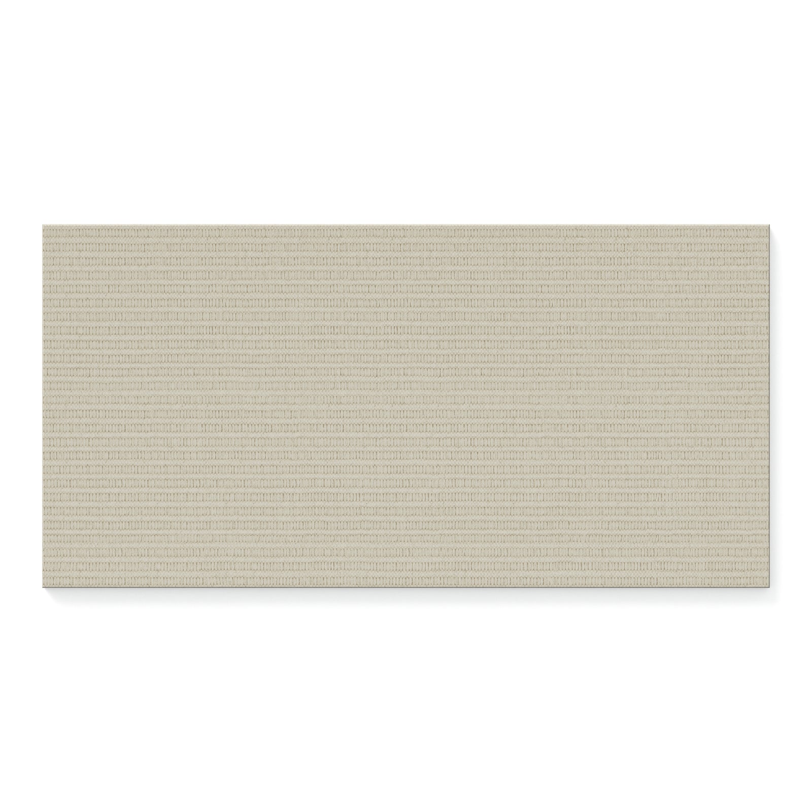 Riley 12x24 Matte Porcelain Tile in Woven Pattern Cream