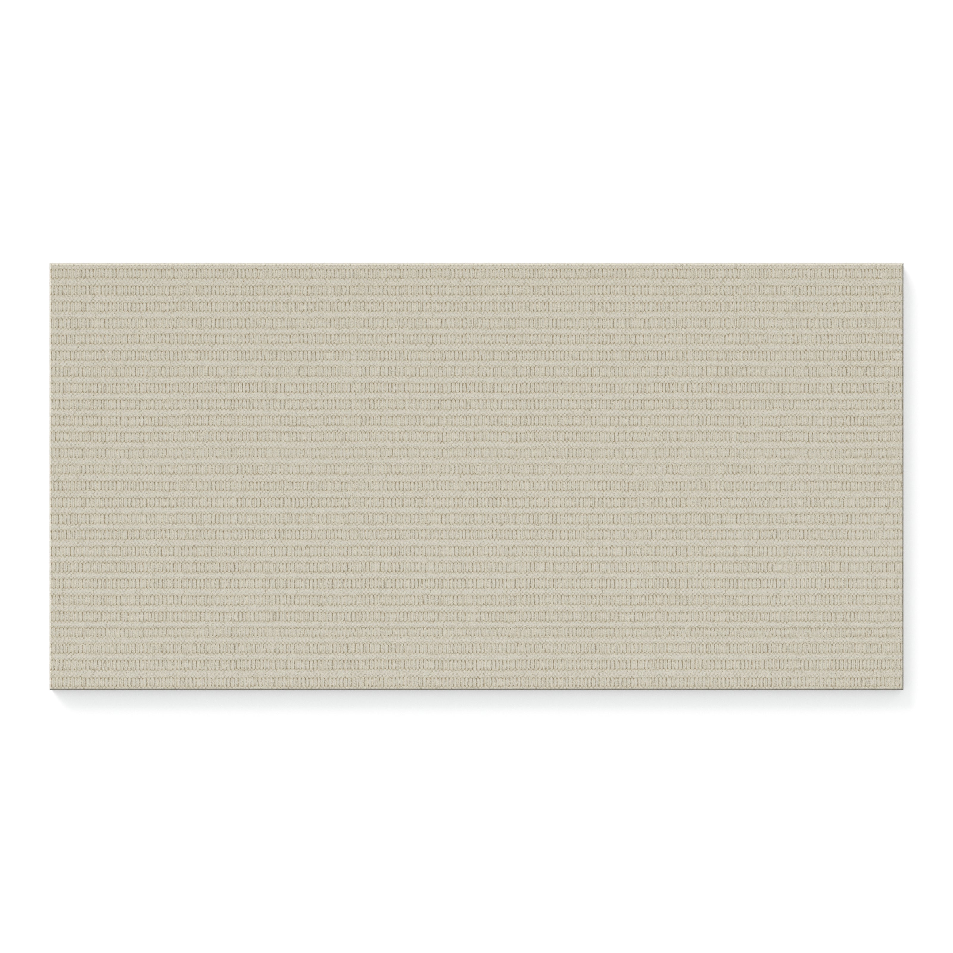 Riley 12x24 Matte Porcelain Tile in Woven Pattern Cream