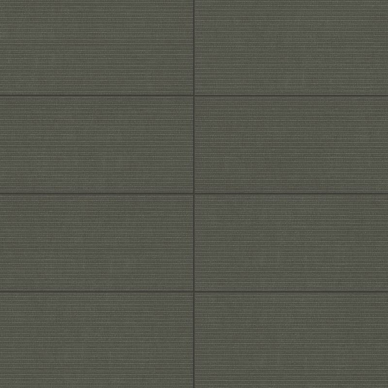 Riley 12x24 Matte Porcelain Tile in Woven Pattern Charcoal