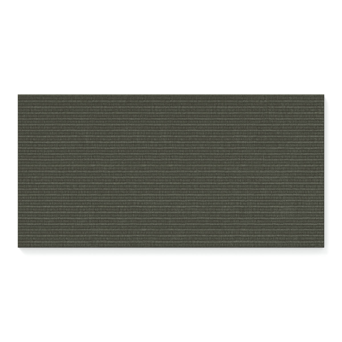 Riley 12x24 Matte Porcelain Tile in Woven Pattern Charcoal