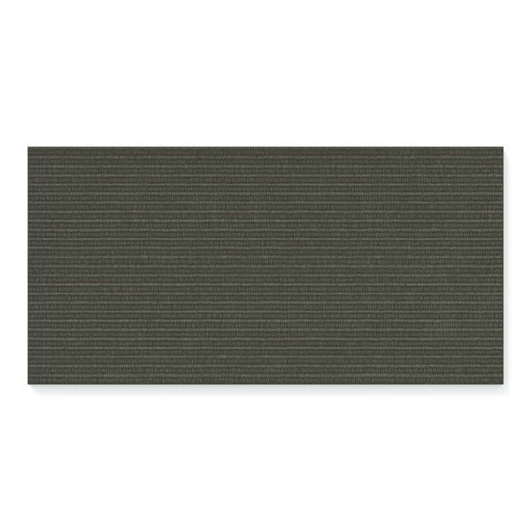 Riley 12x24 Matte Porcelain Tile in Woven Pattern Charcoal