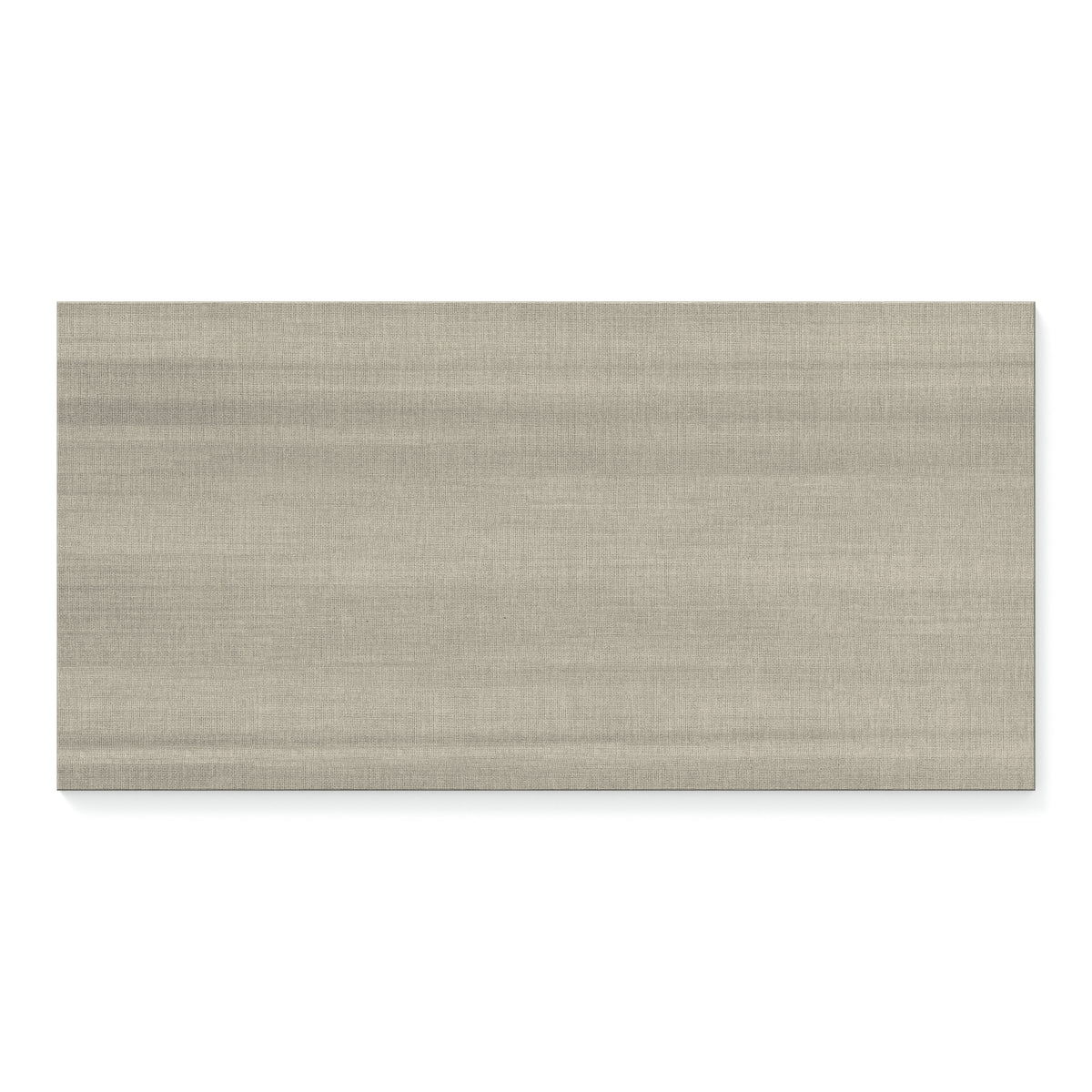 Riley 12x24 Matte Porcelain Tile in Linen Pattern Oyster