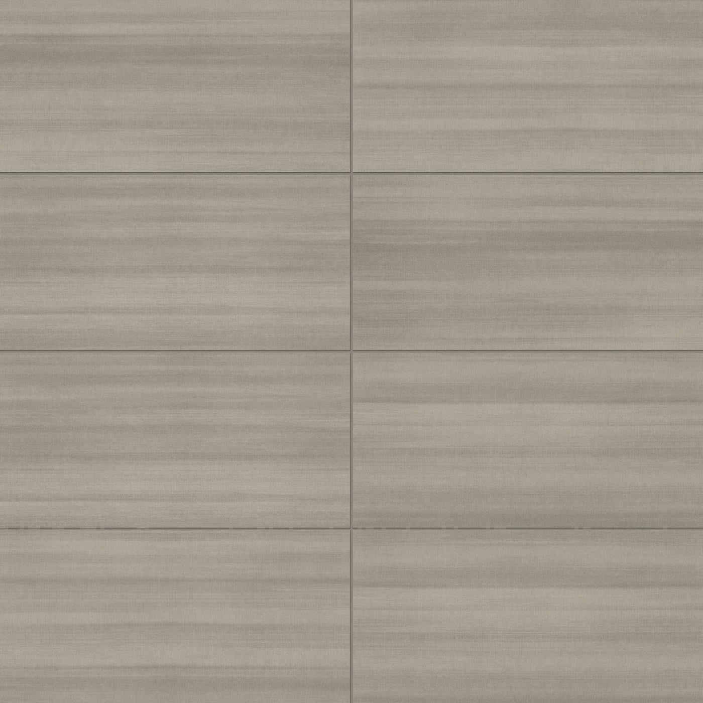 Riley 12x24 Matte Porcelain Tile in Linen Pattern Ash