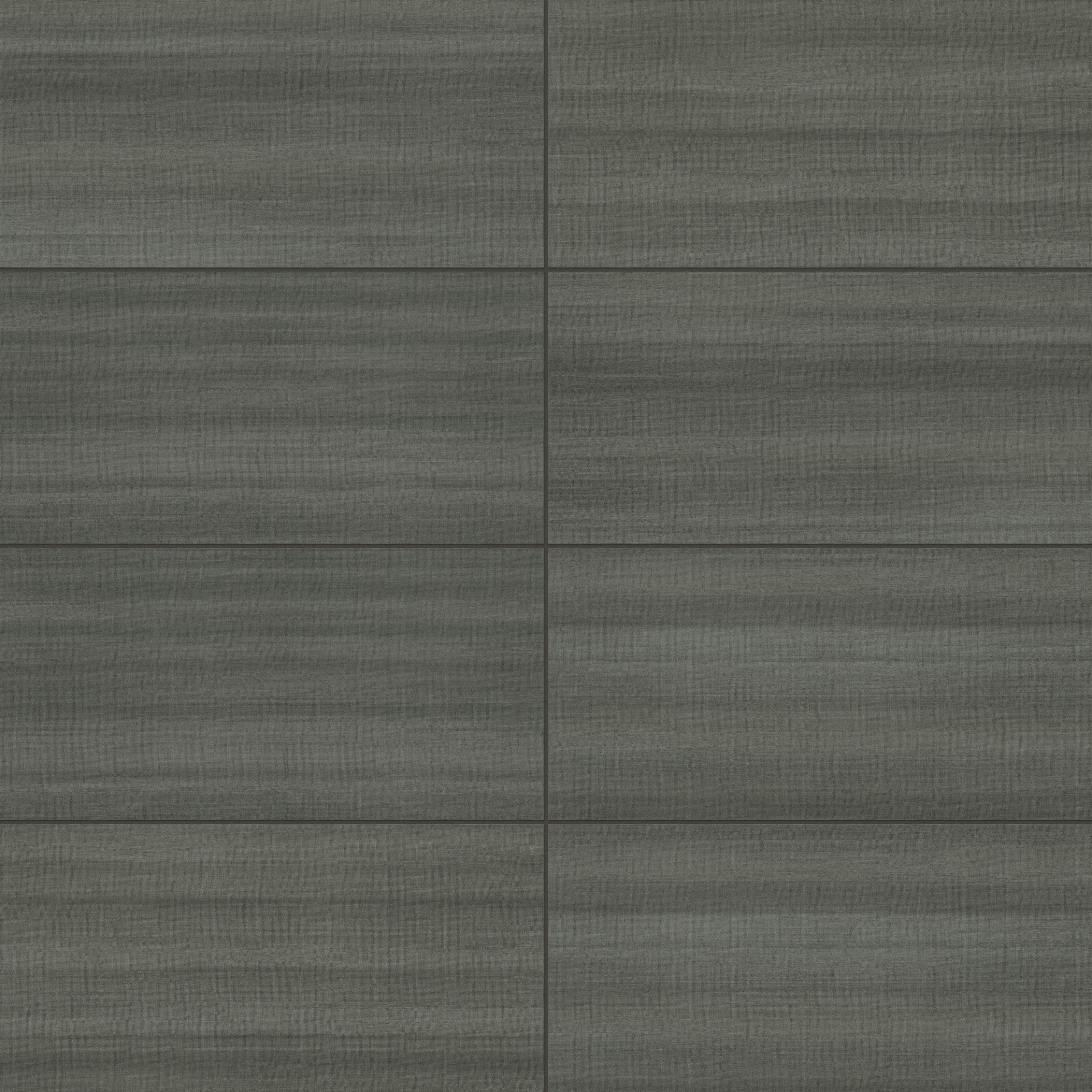 Riley 12x24 Matte Porcelain Tile in Linen Pattern Charcoal