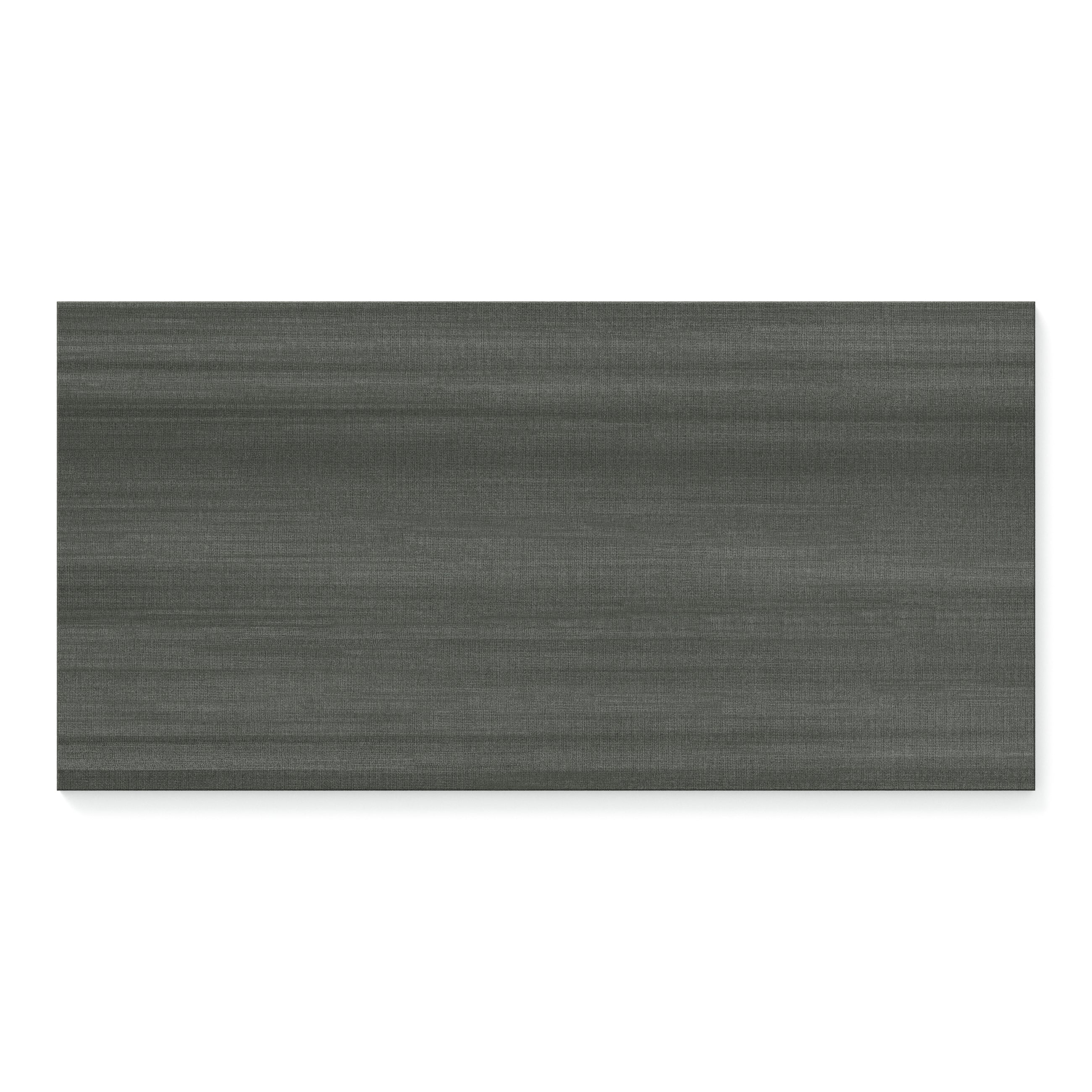 Riley 12x24 Matte Porcelain Tile in Linen Pattern Charcoal