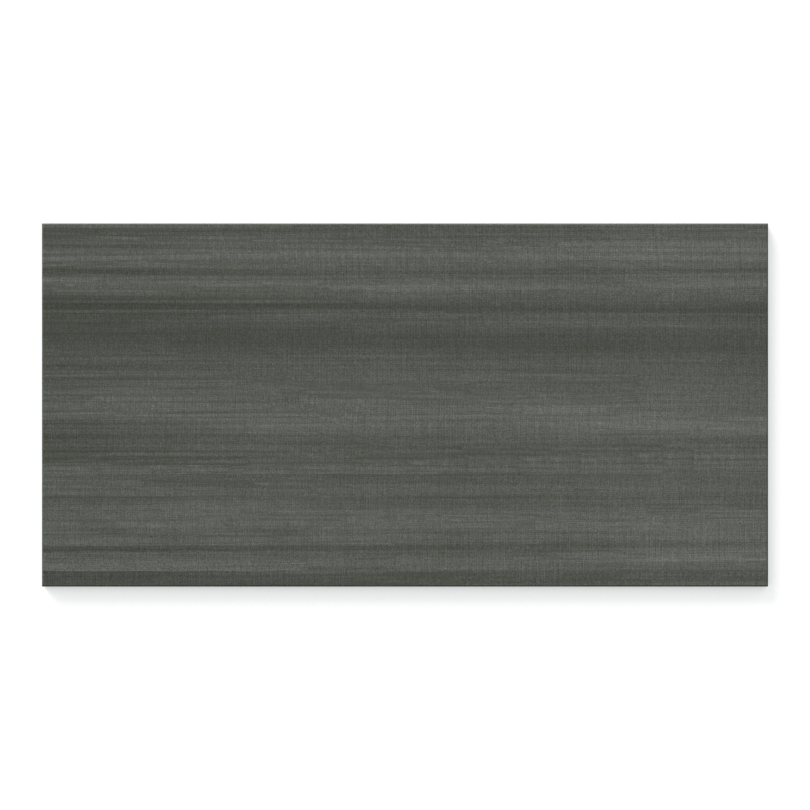Riley 12x24 Matte Porcelain Tile in Linen Pattern Charcoal
