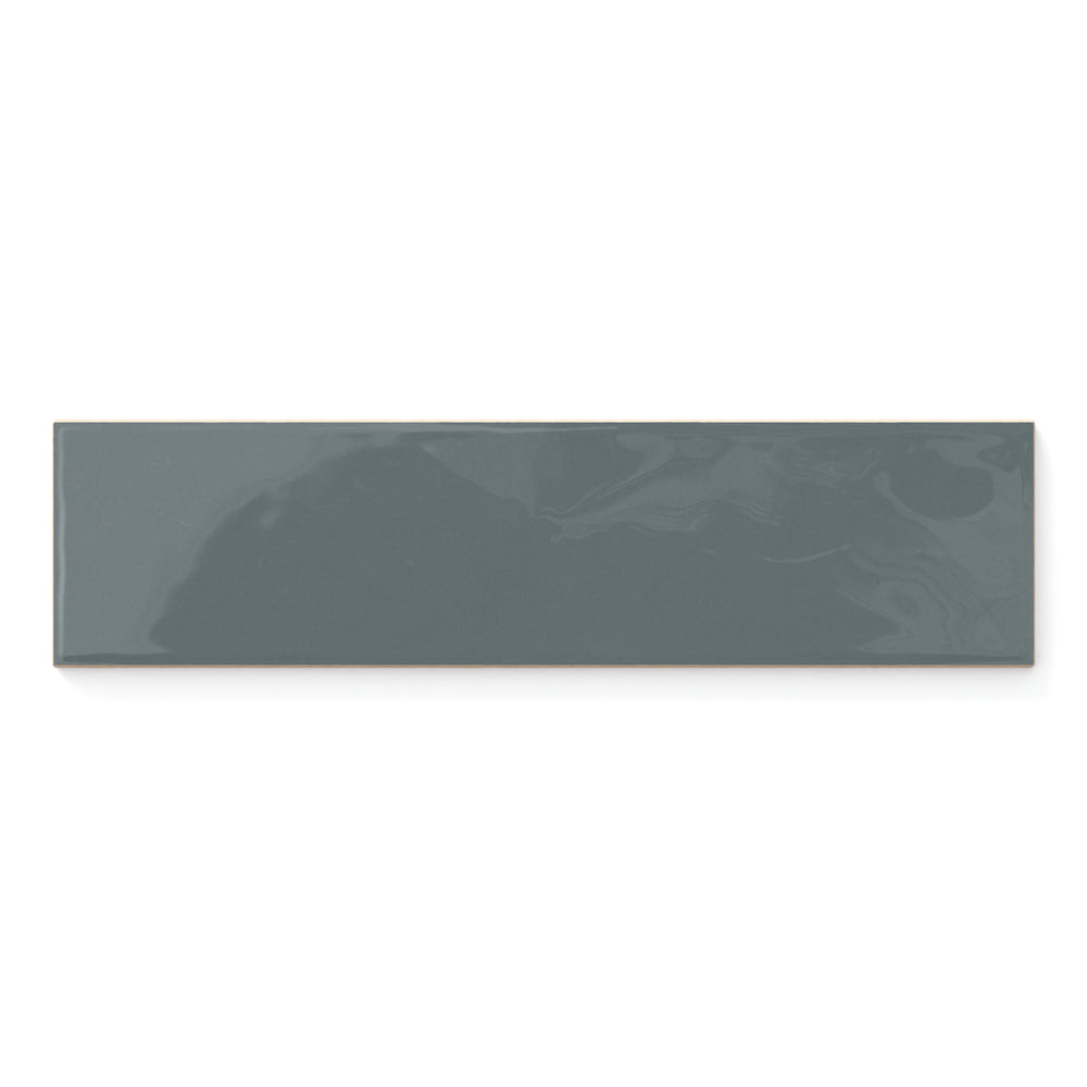 Teagan 3x12 Glossy Ceramic Tile in Denim