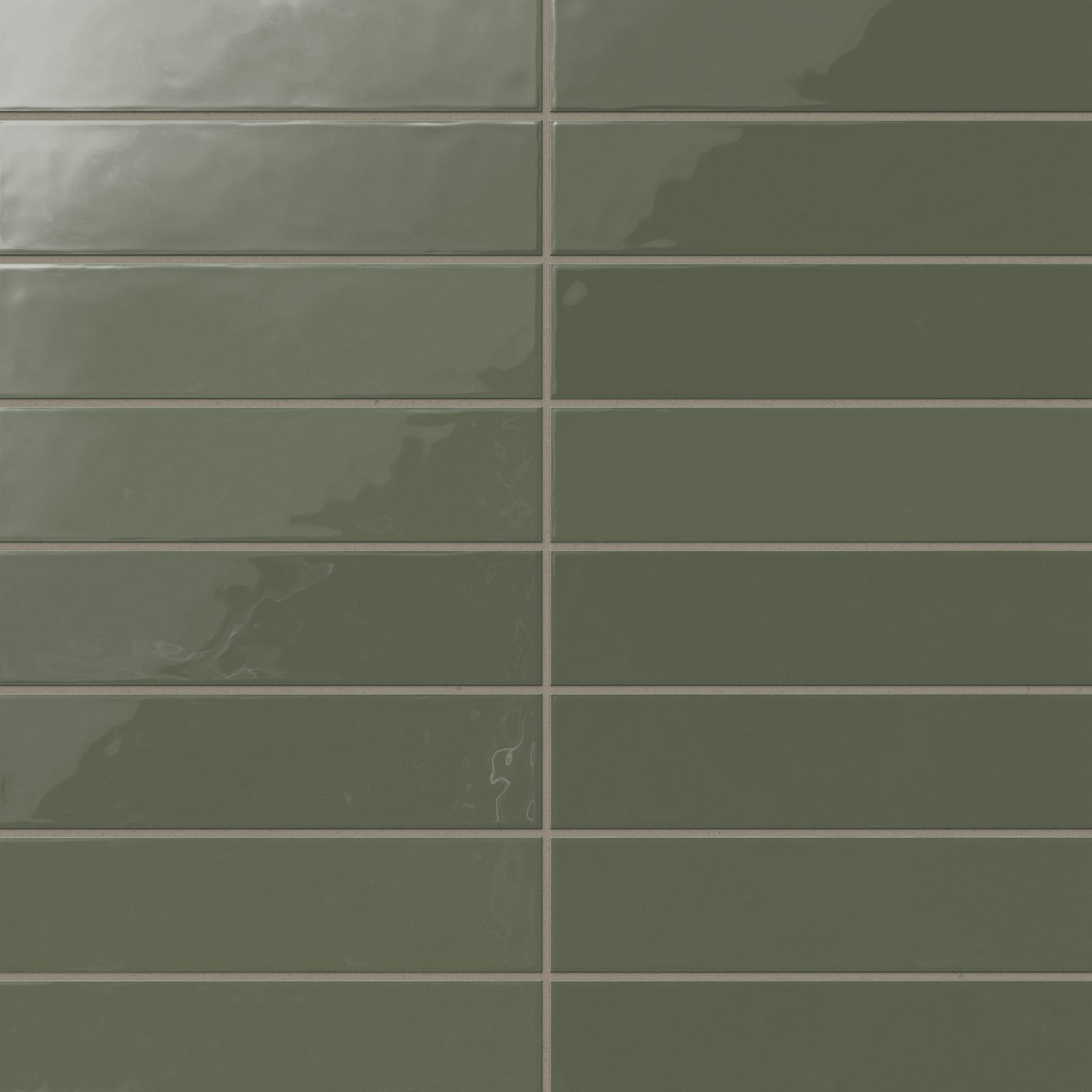 Teagan 3x12 Glossy Ceramic Tile in Moss