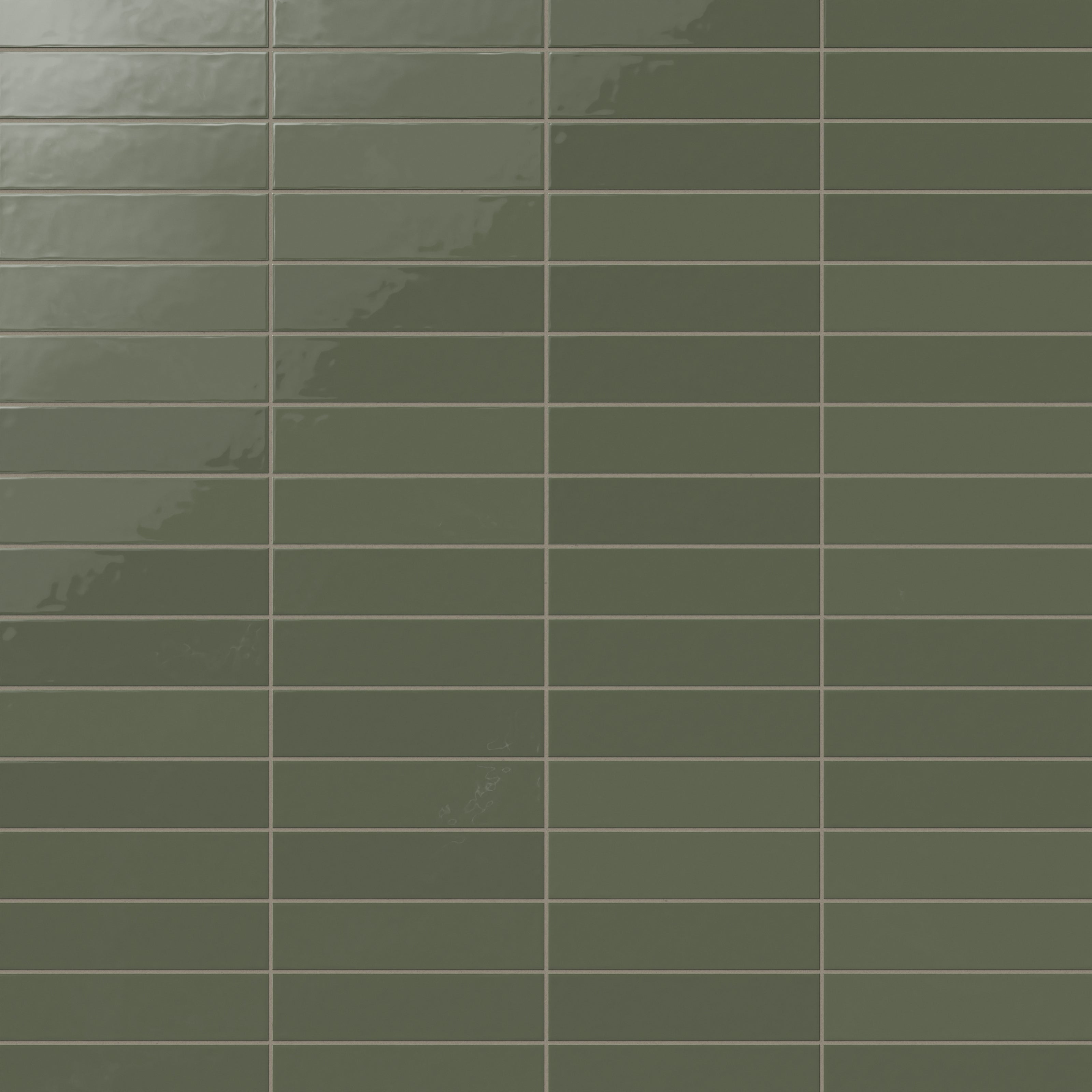 Teagan 3x12 Glossy Ceramic Tile in Moss