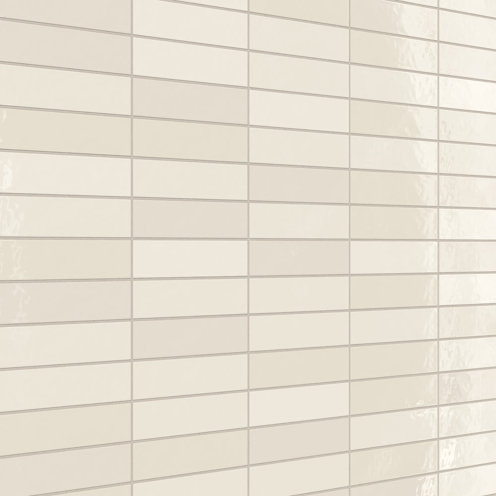 Teagan 3x12 Glossy Ceramic Tile in Cream