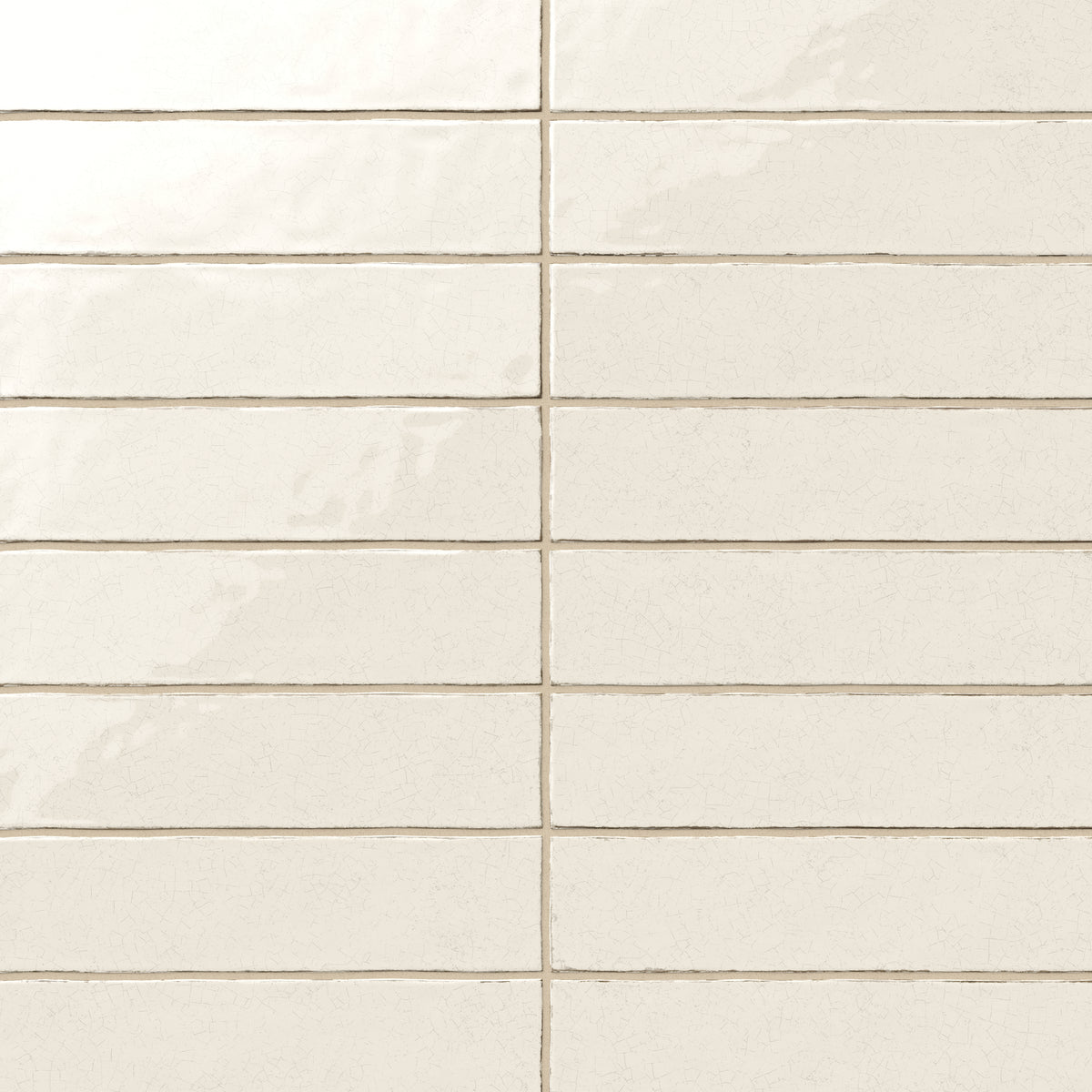 Josie 3x12 Crackled Ceramic Tile in Cream