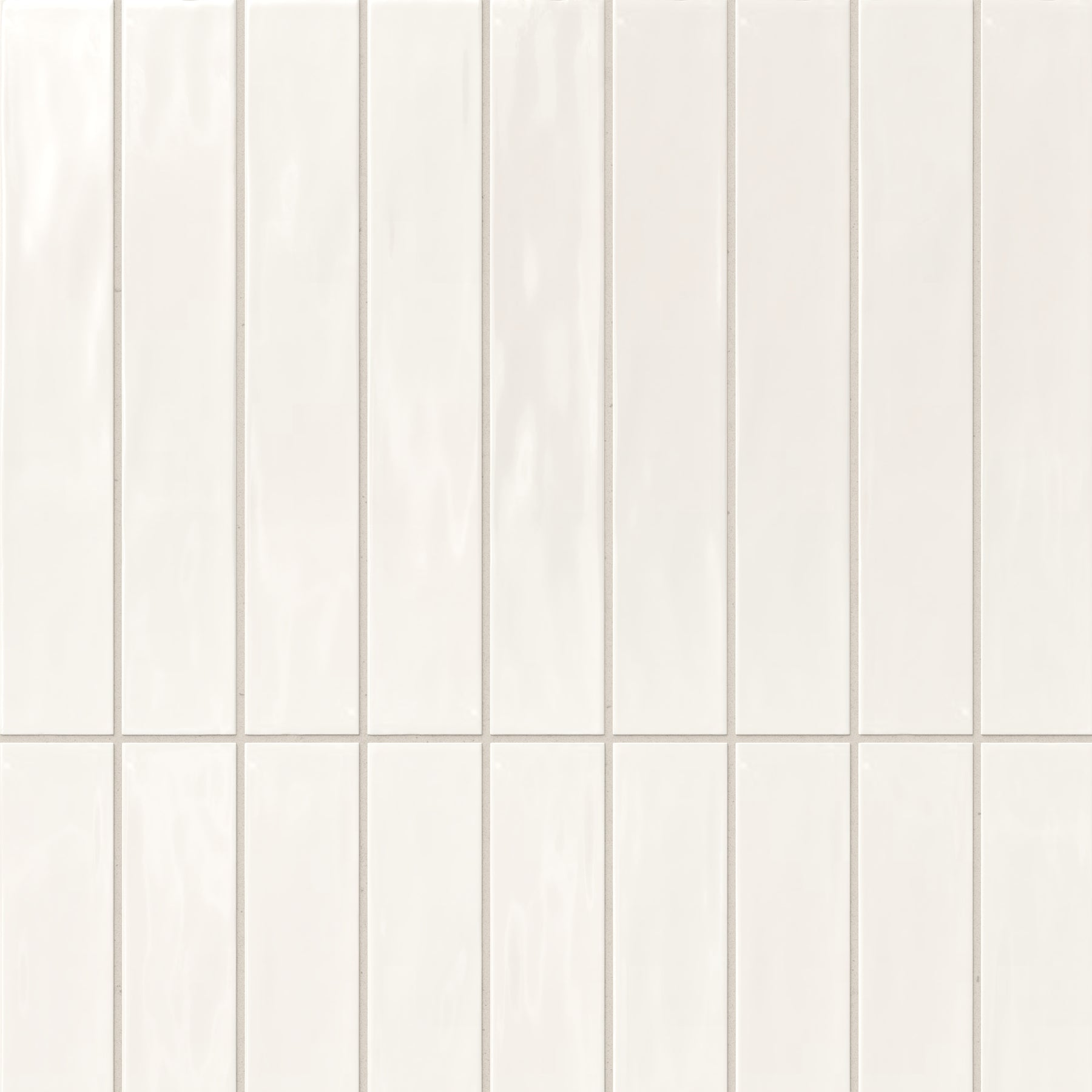 Jaden 2.5x16 Glossy Ceramic Tile in Eggshell