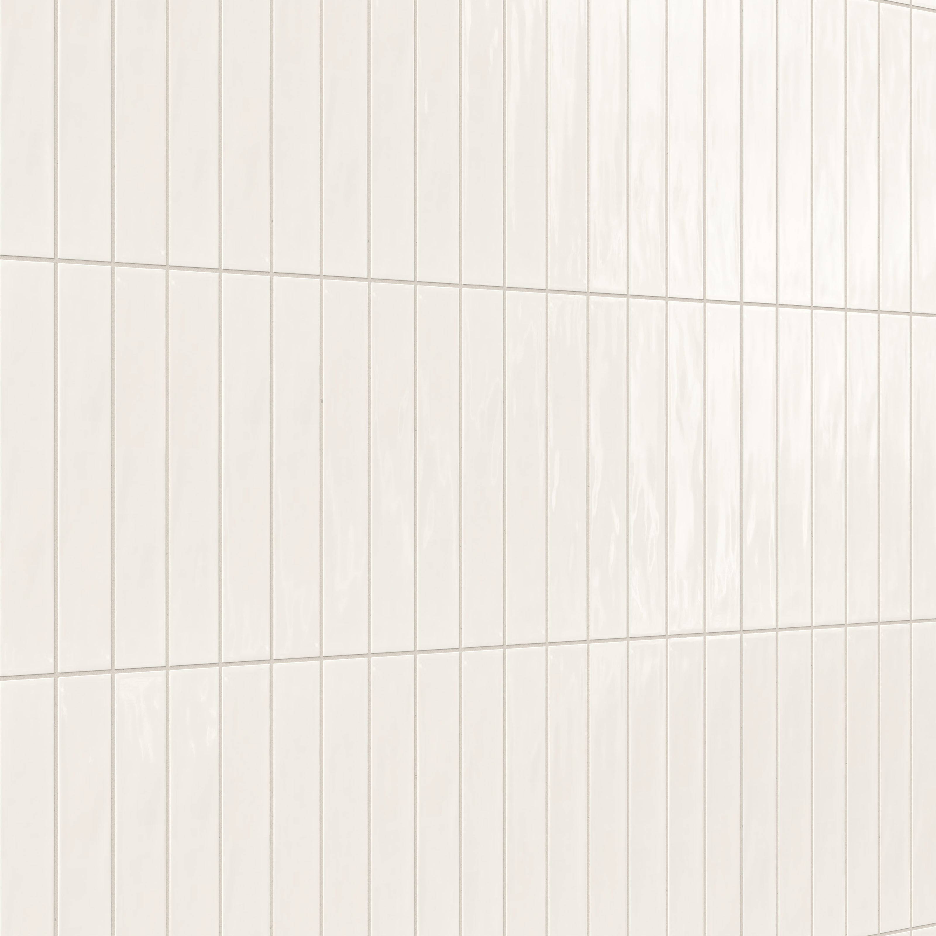 Jaden 2.5x16 Glossy Ceramic Tile in Eggshell