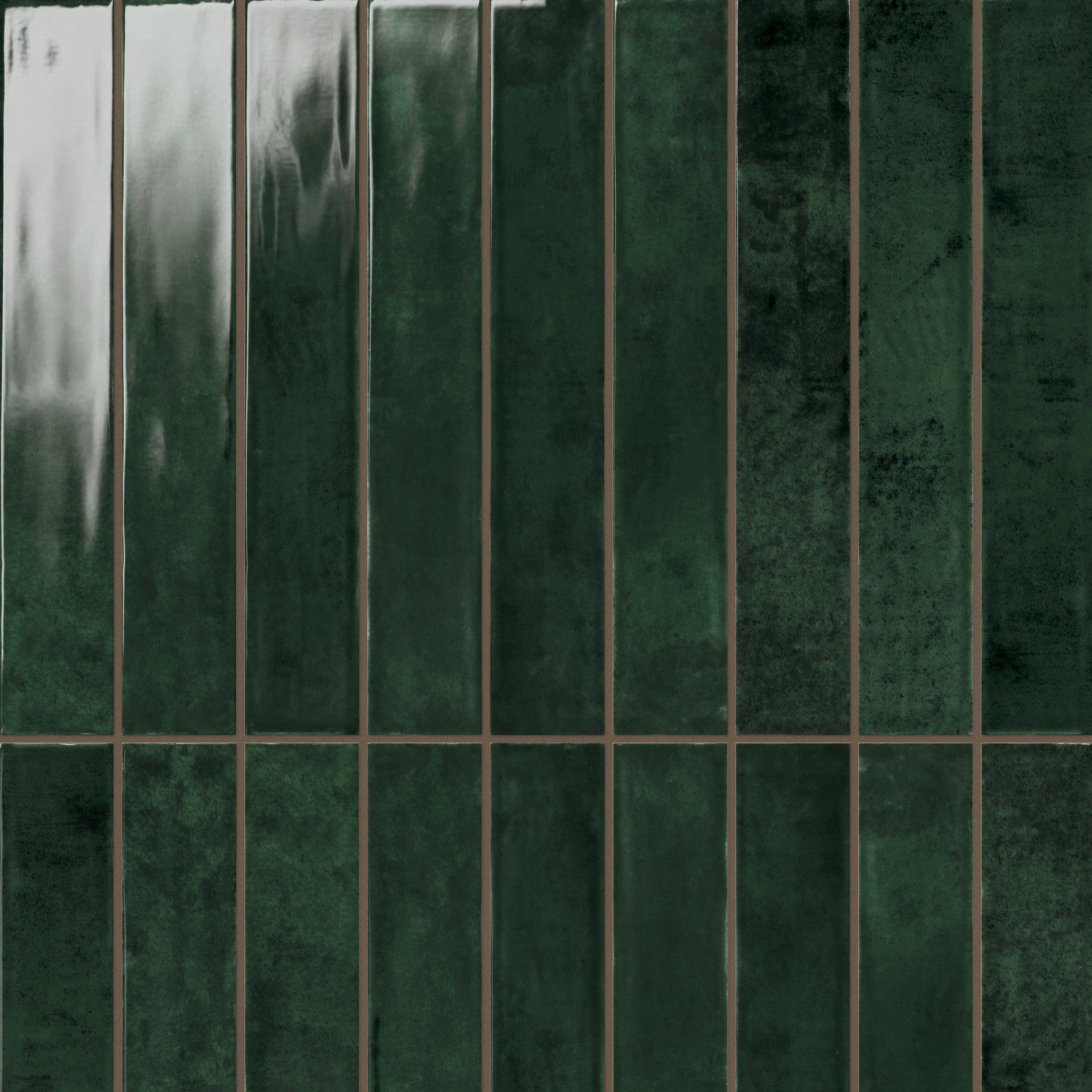 Jaden 2.5x16 Glossy Ceramic Tile in Hunter