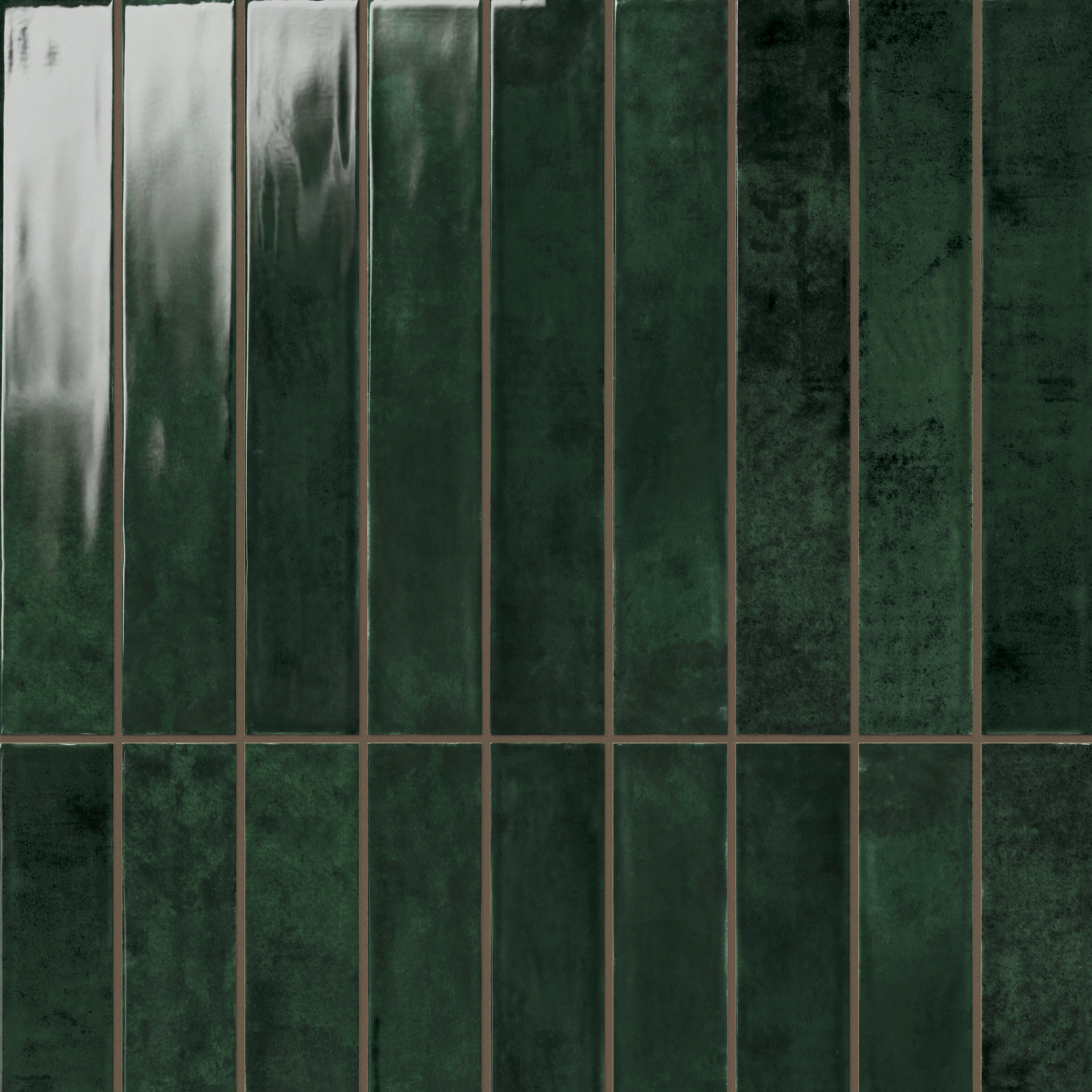 Jaden 2.5x16 Glossy Ceramic Tile in Hunter