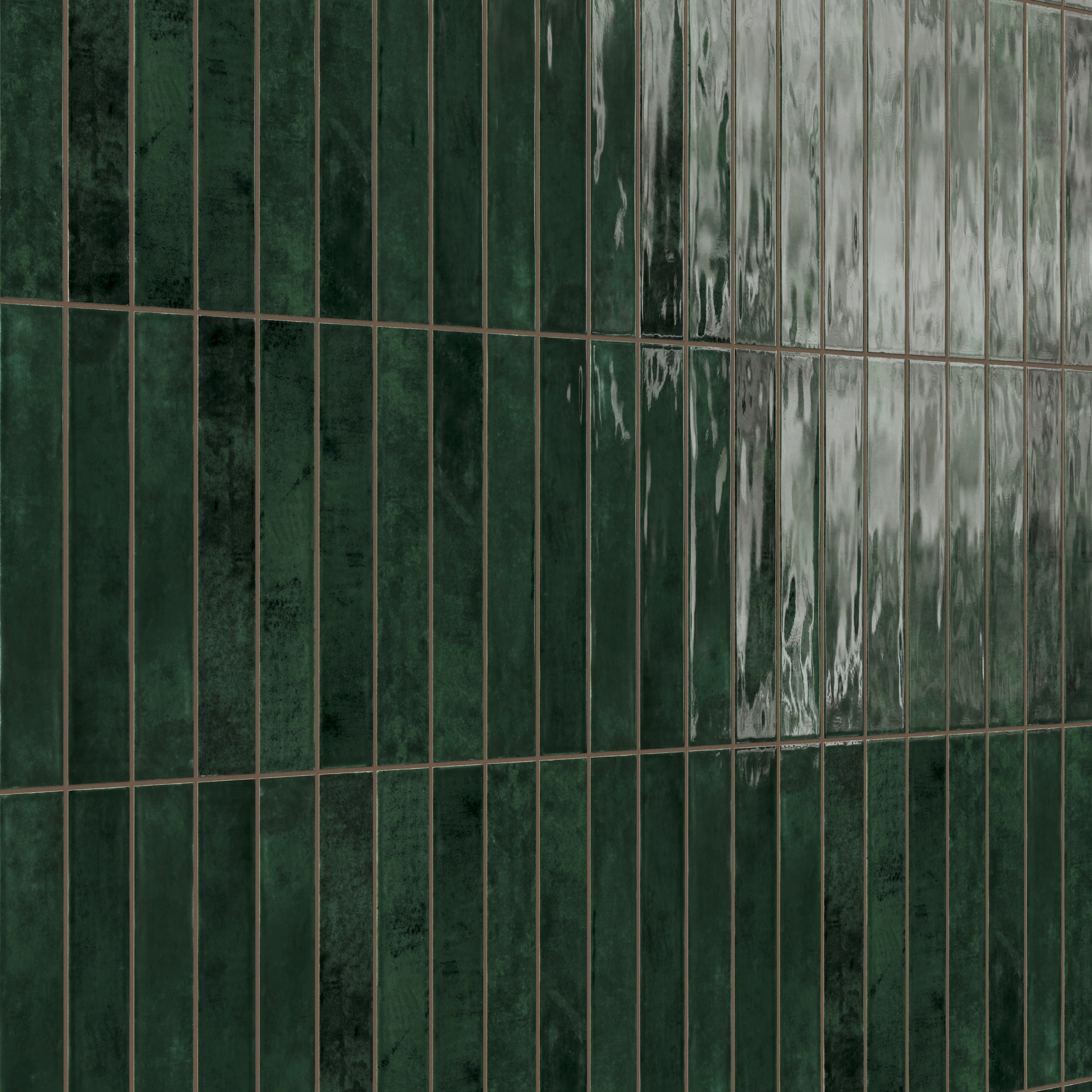 Jaden 2.5x16 Glossy Ceramic Tile in Hunter