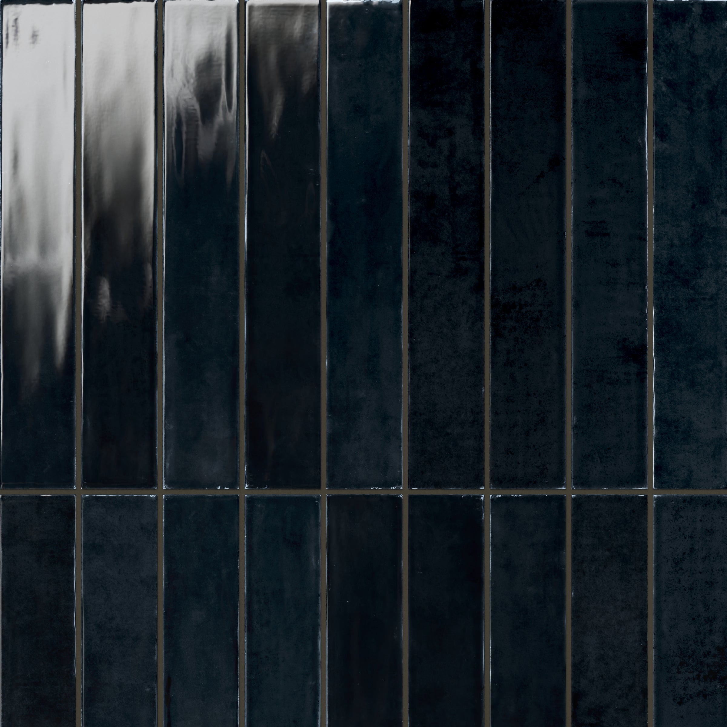 Jaden 2.5x16 Glossy Ceramic Tile in Navy