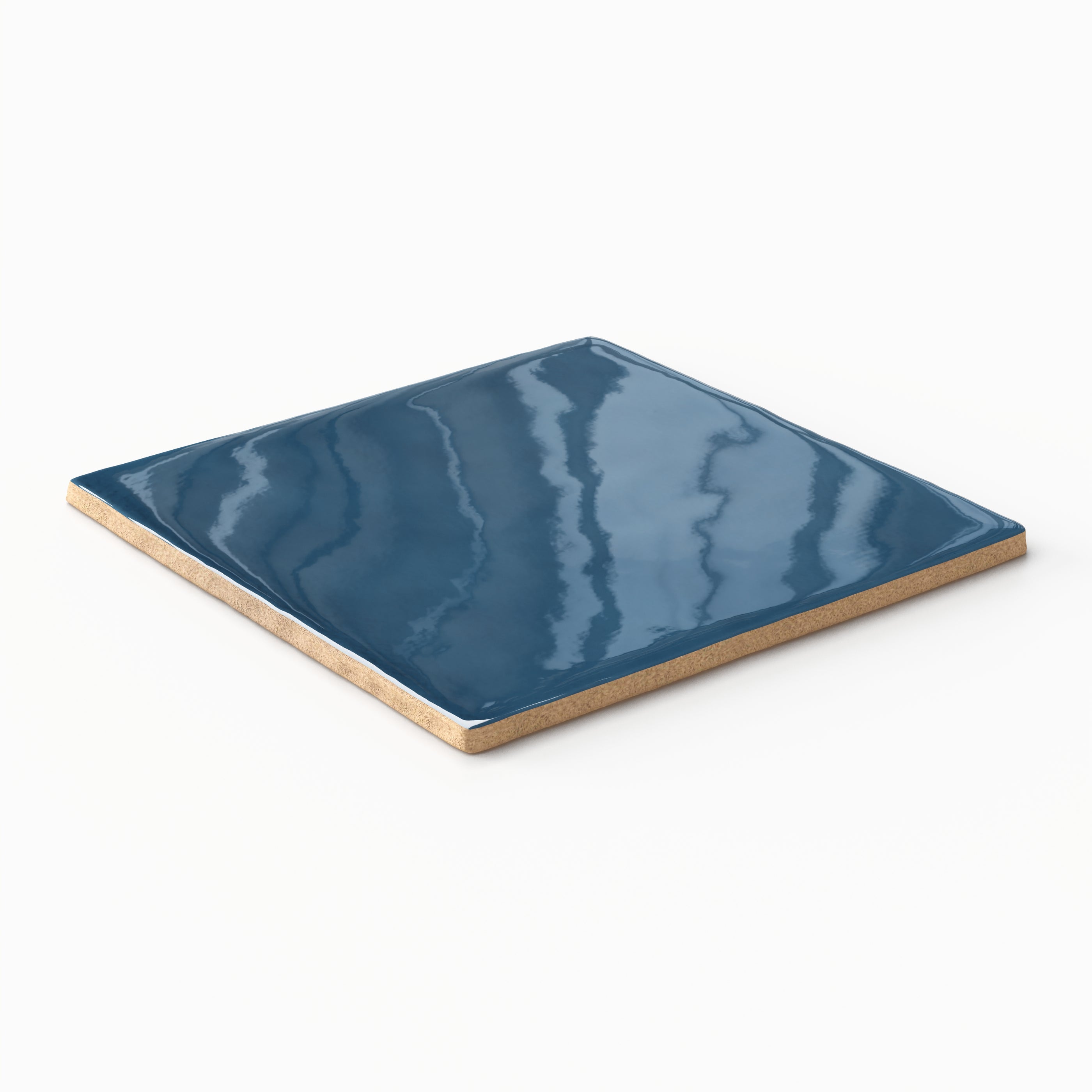Mikayla 5x5 Glossy Ceramic Tile in Cerulean