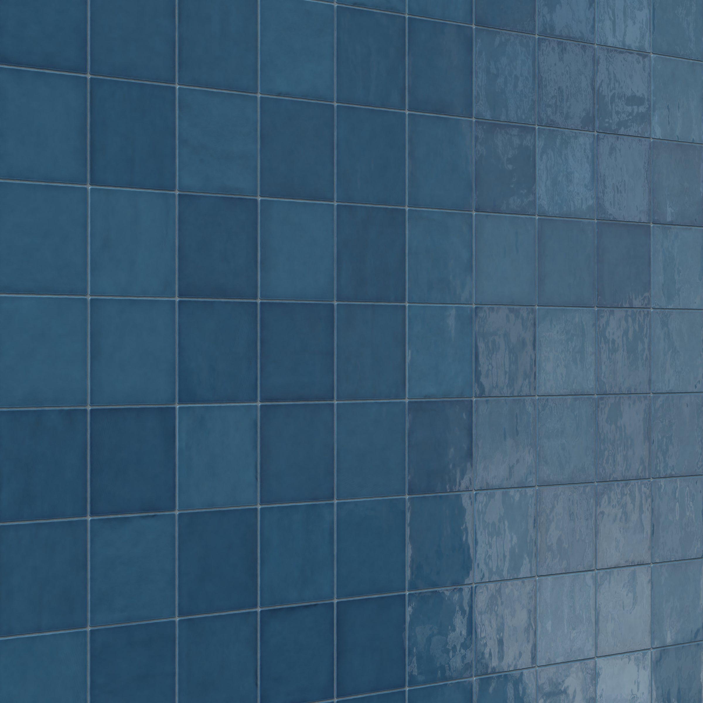 Mikayla 5x5 Glossy Ceramic Tile in Cerulean