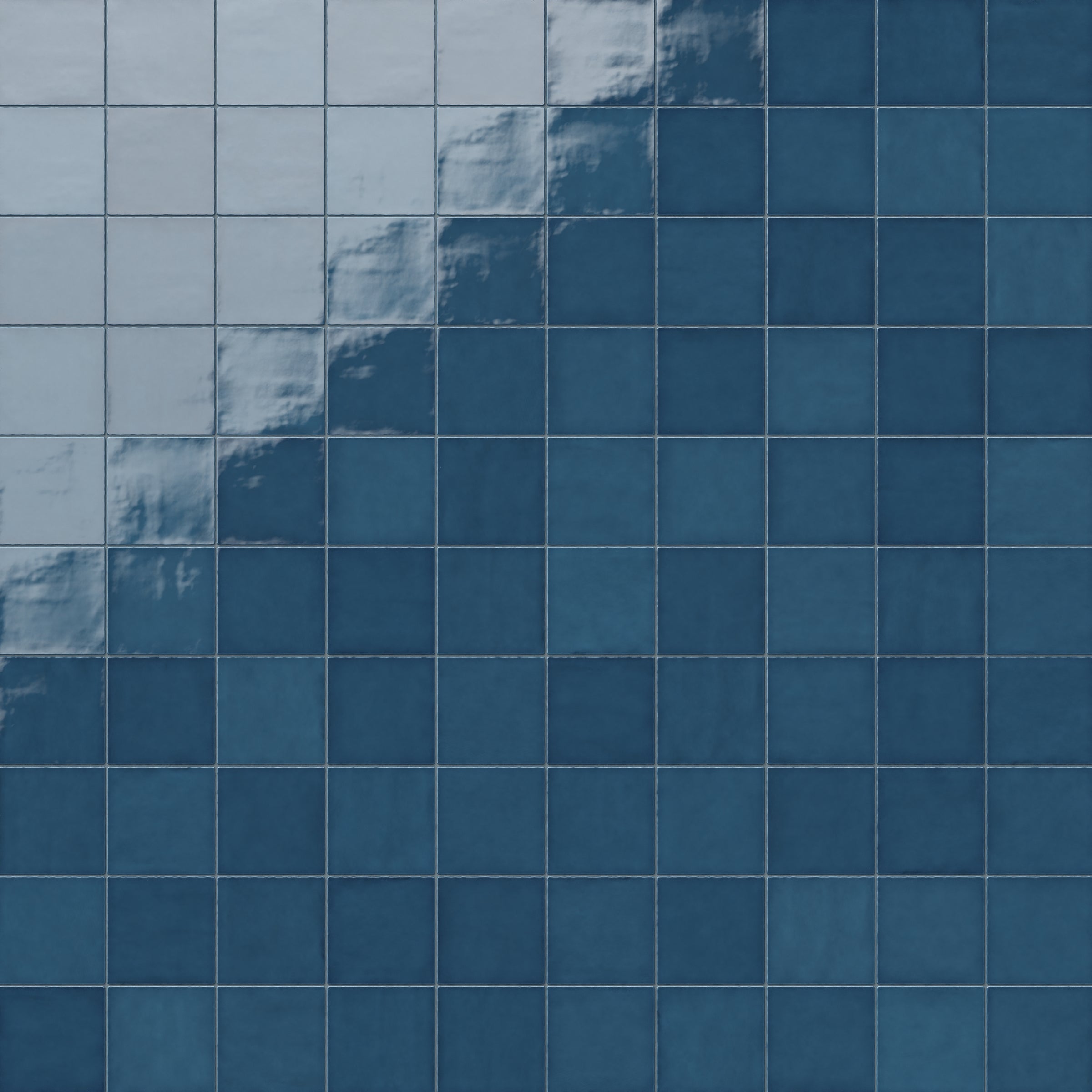 Mikayla 5x5 Glossy Ceramic Tile in Cerulean