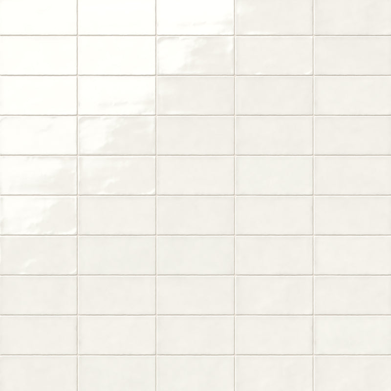 Mikayla 2.5x5 Glossy Ceramic Tile in Eggshell
